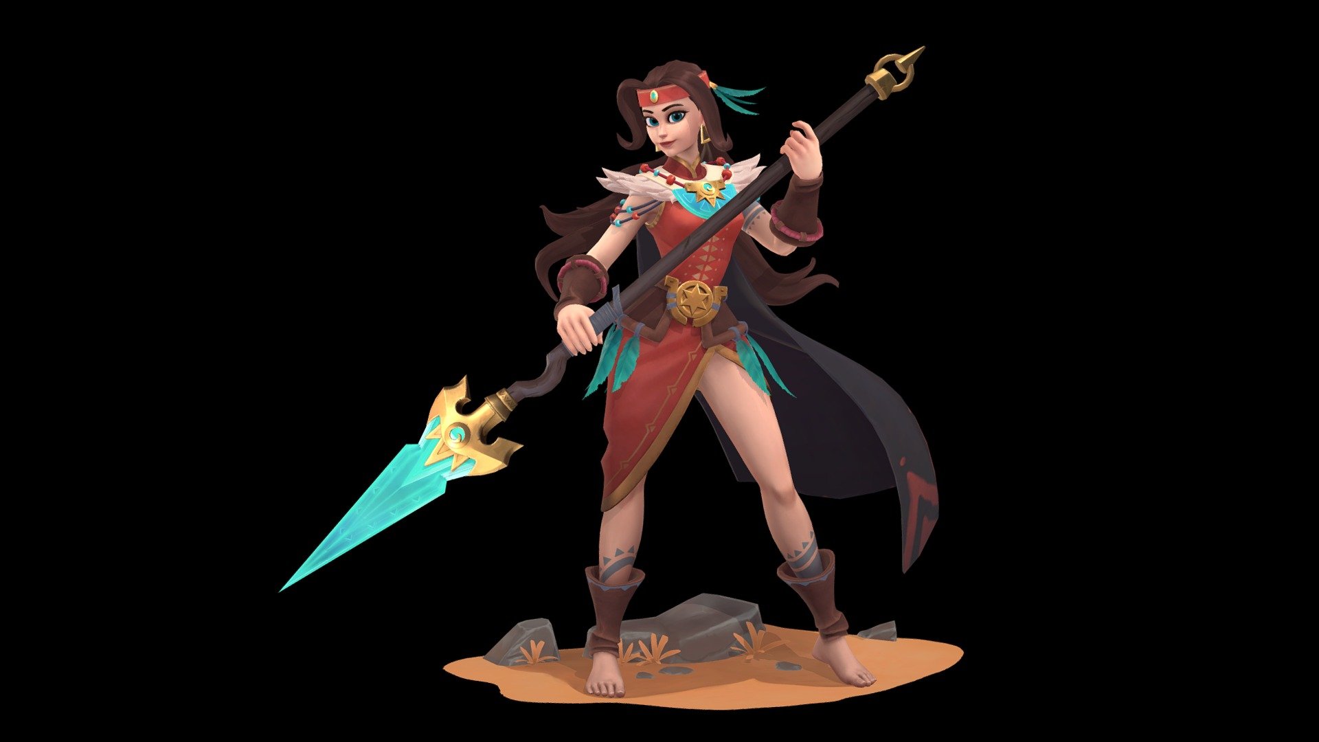 Island Princess - game character - 3D model by jkellner (@vhyn ...
