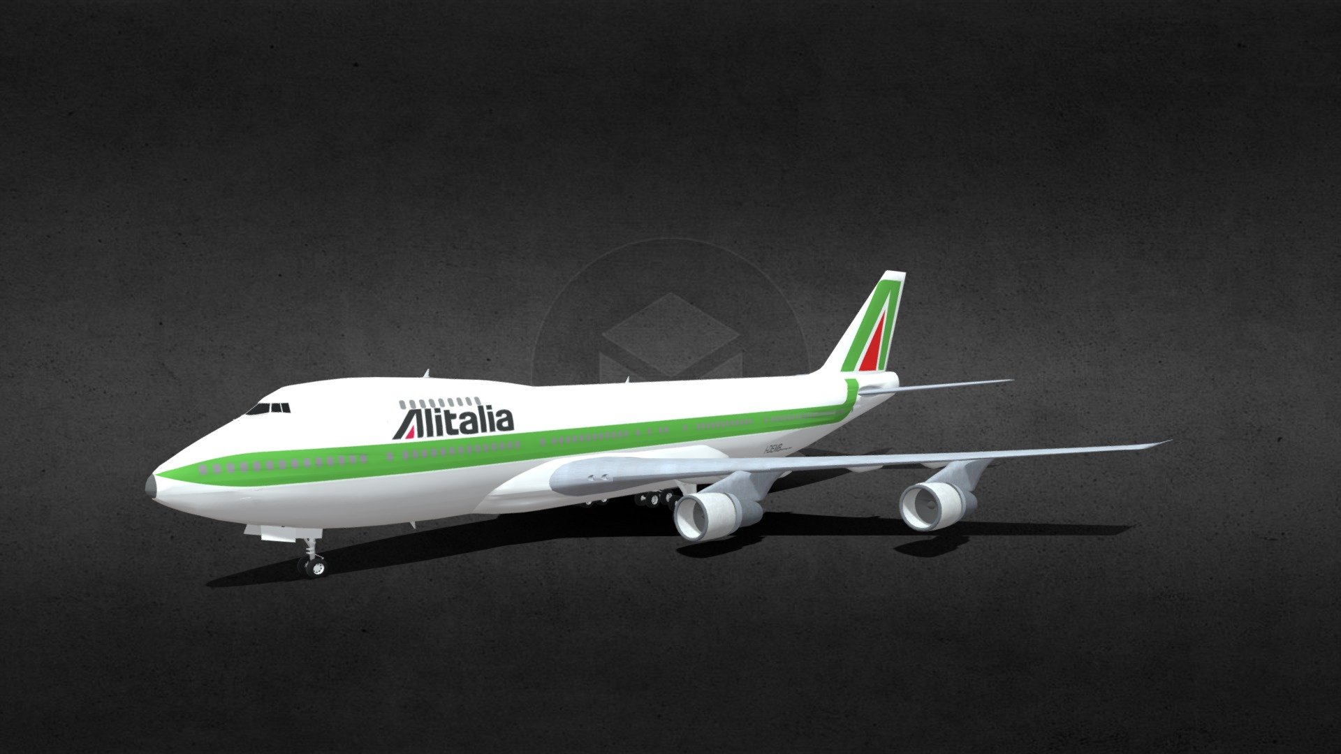Boeing 747-243 altalia - Download Free 3D model by zairiq zairiq ...