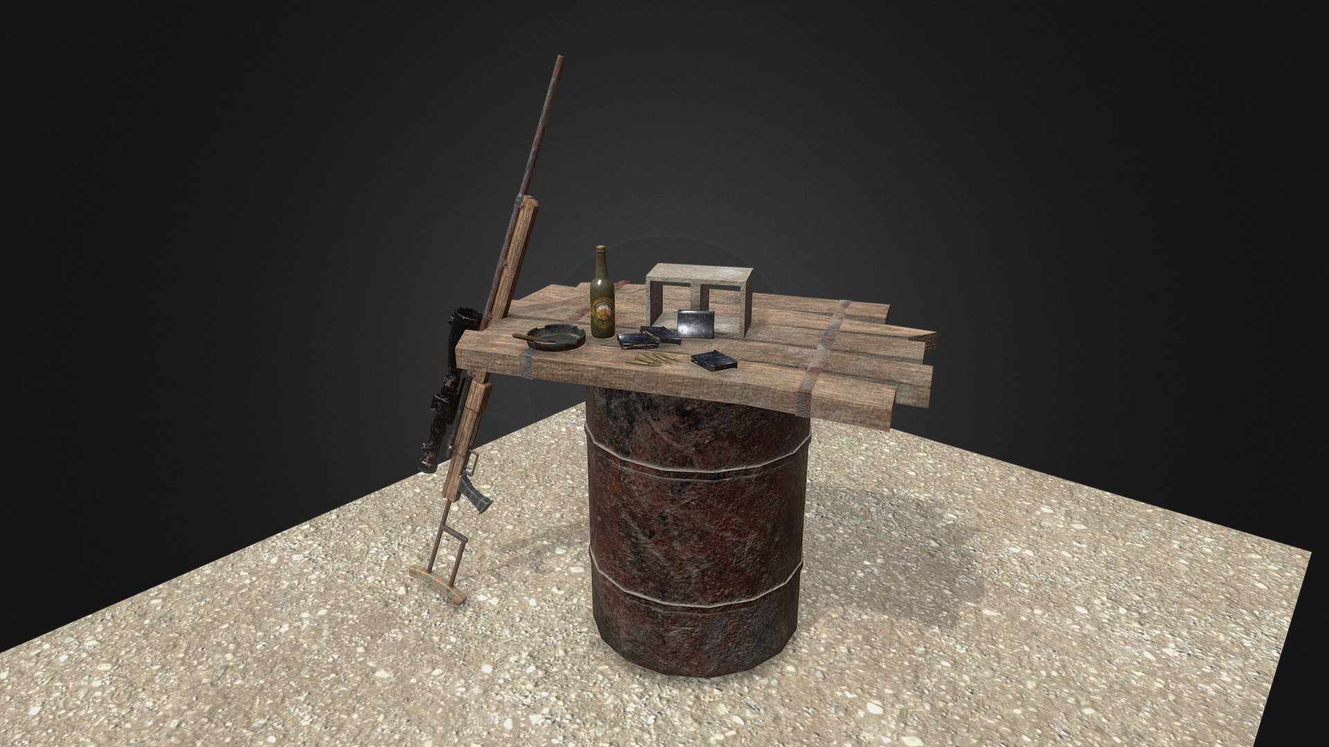 Sniper's Rest - Download Free 3D model by Escoly [b9fe28d] - Sketchfab