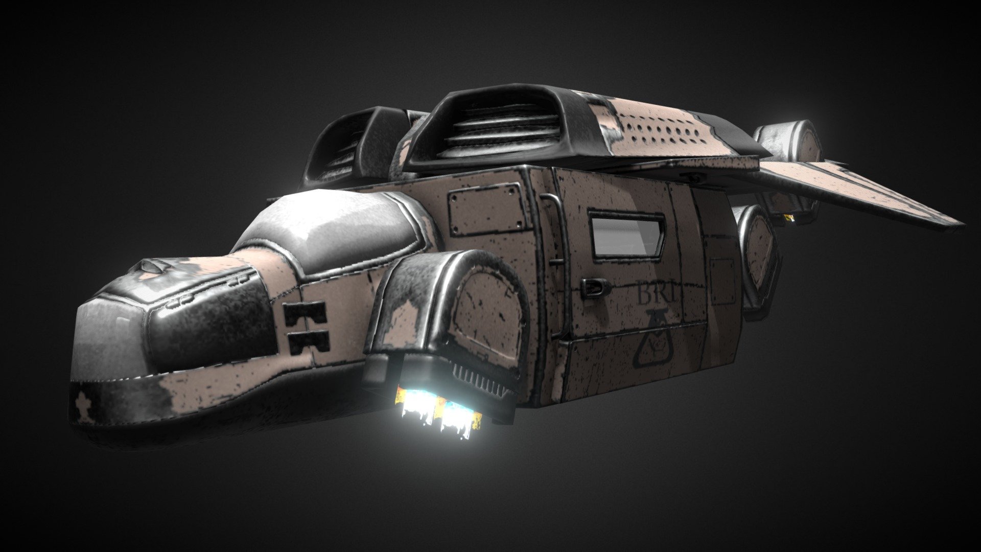 Dropship - 3D model by tnnv [b9fe52d] - Sketchfab