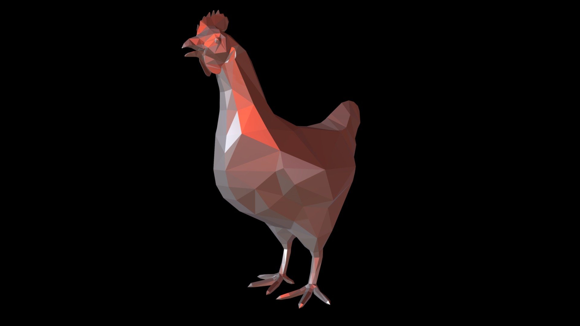 CHICKEN LOWPOLY PRINT 3D - Buy Royalty Free 3D model by DTA DESIGN ...