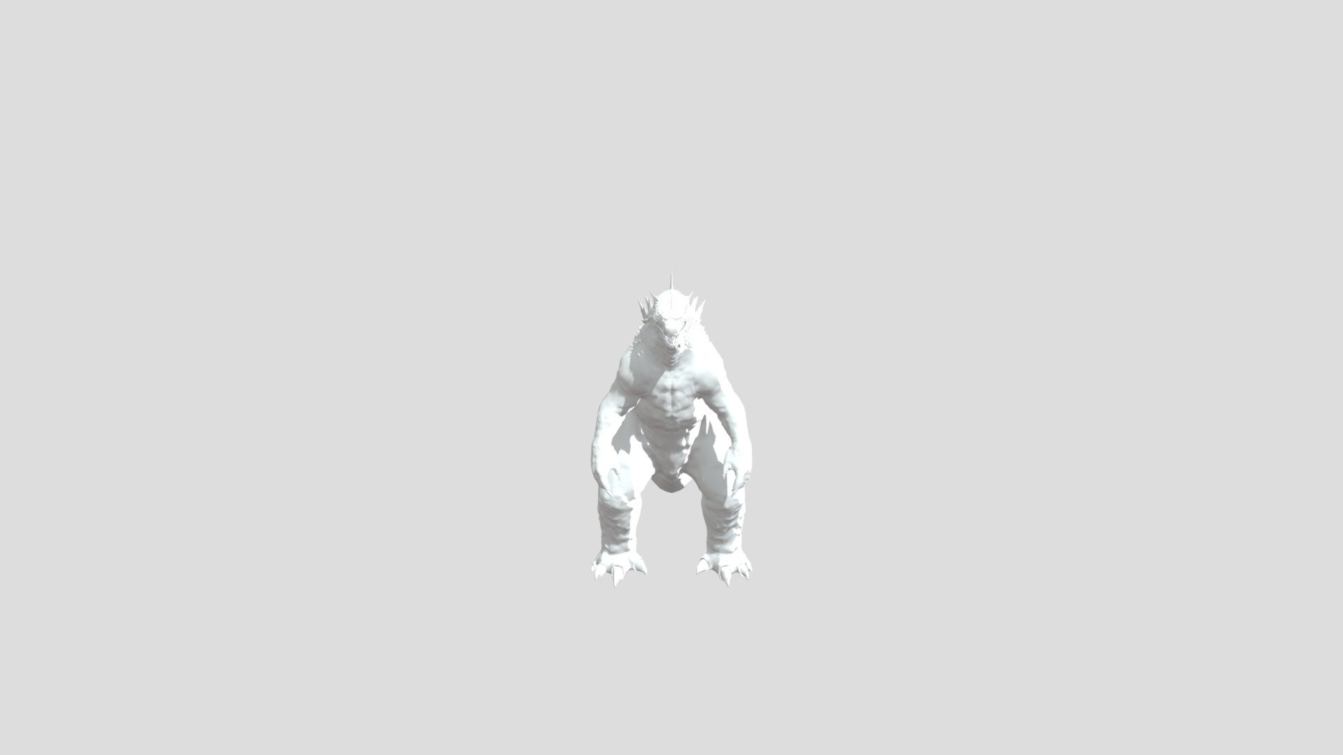 godzilla evolved by moistiman free rigged model - Download Free 3D ...