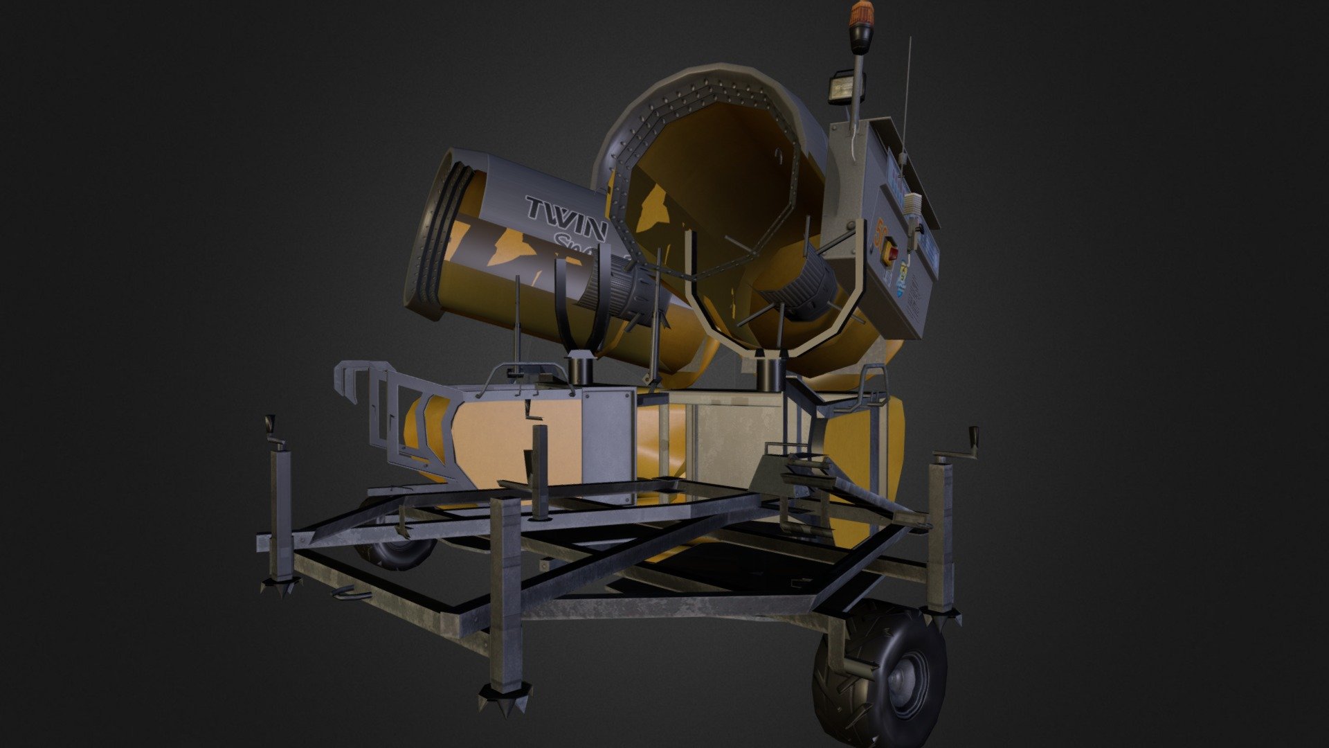 Snow Cannon Twin Booster - 3D model by fajararts [bUg43Xj] - Sketchfab