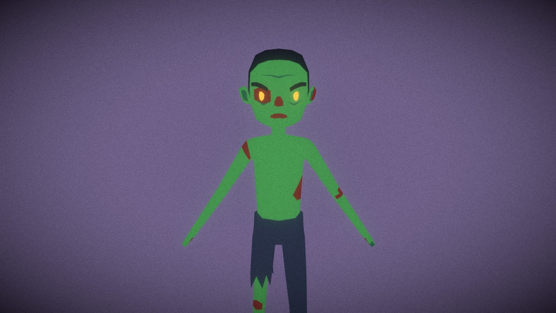 Low poly zombie 1 [Apocalypse | Rigged] - Download Free 3D model by ...