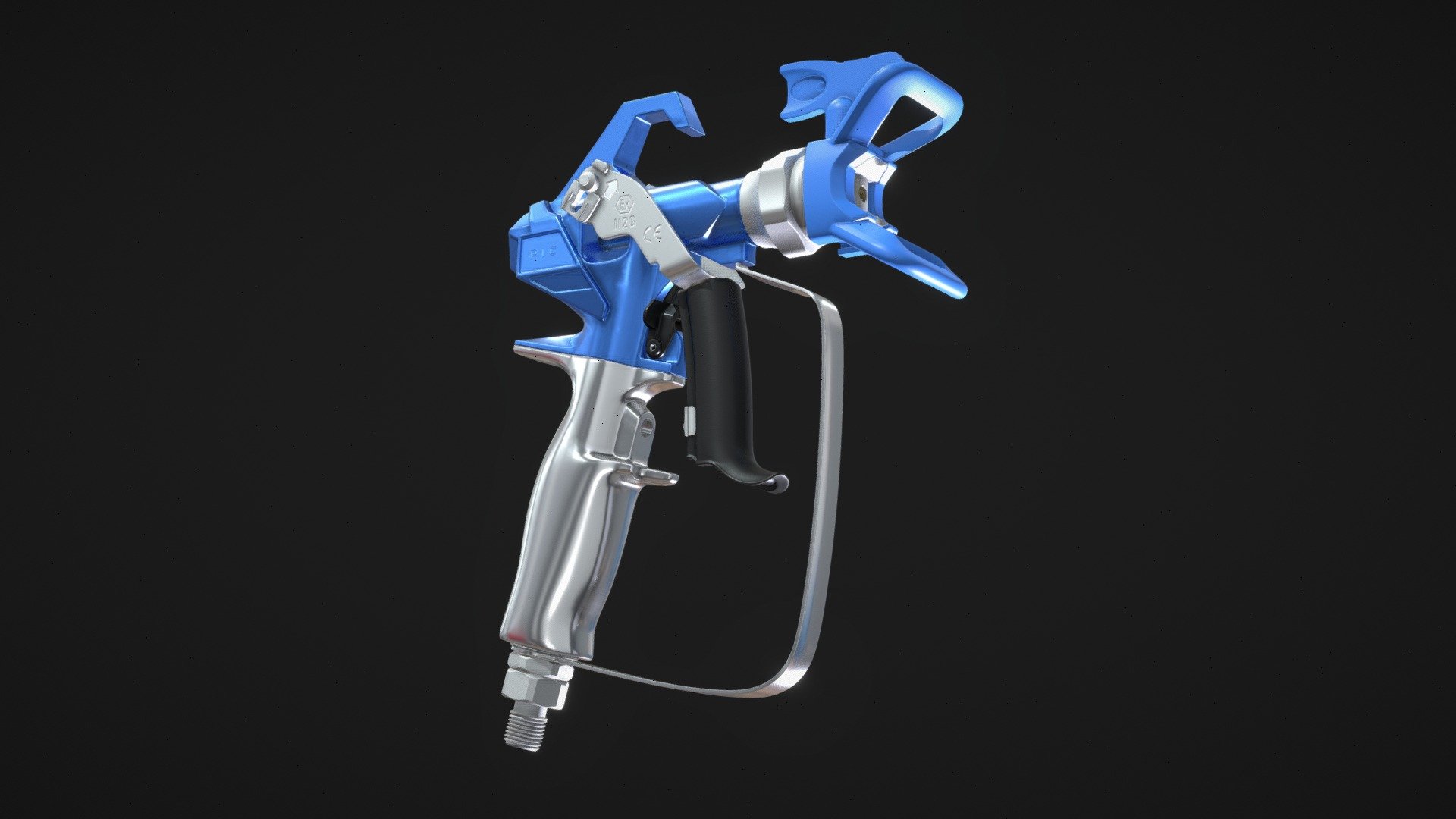Airless Paint Spray Gun (PIC) - 3D model by veronika_zili (@zilinska ...