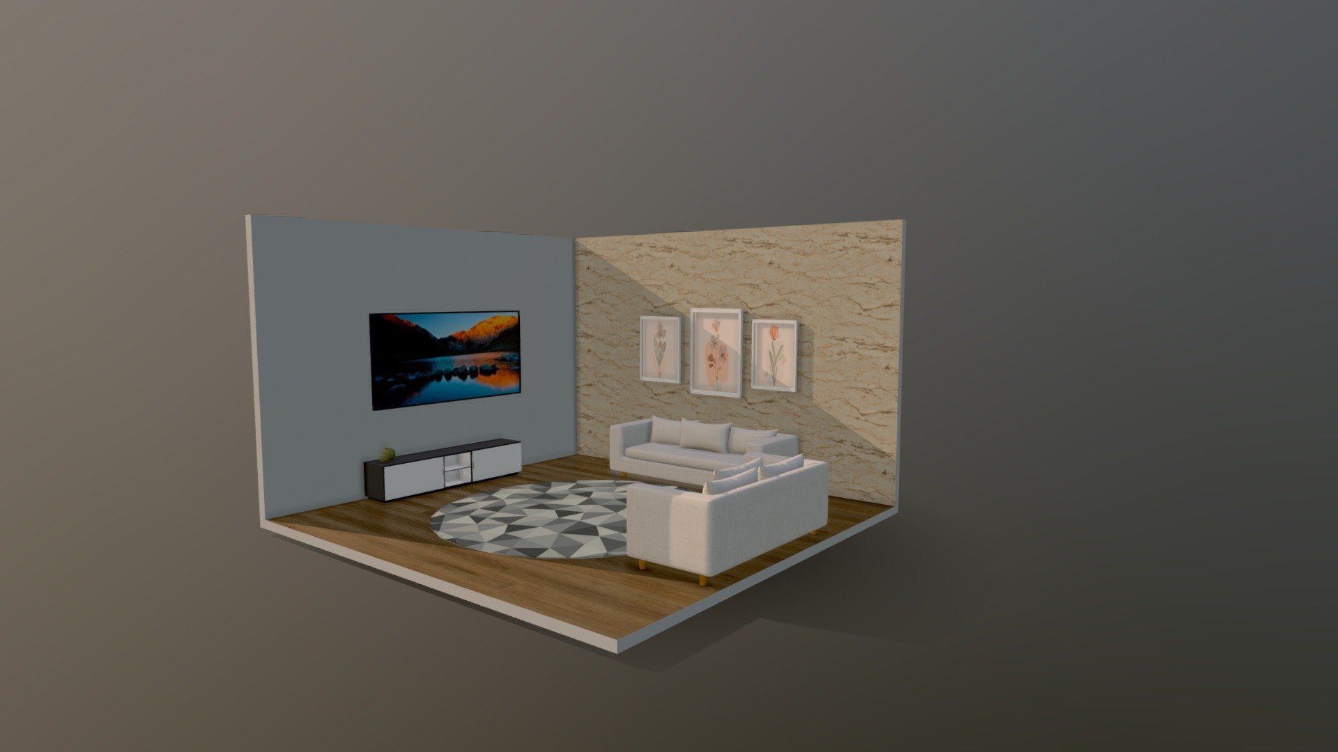living room - Download Free 3D model by wanda007 (@katlencristina25 ...