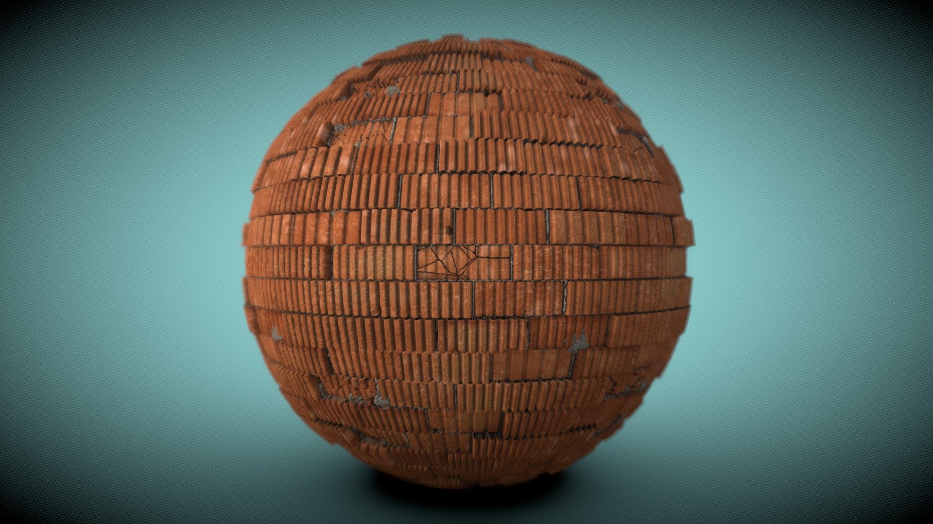 Corrugated Red Bricks | Tile Texture - Download Free 3D model by ...