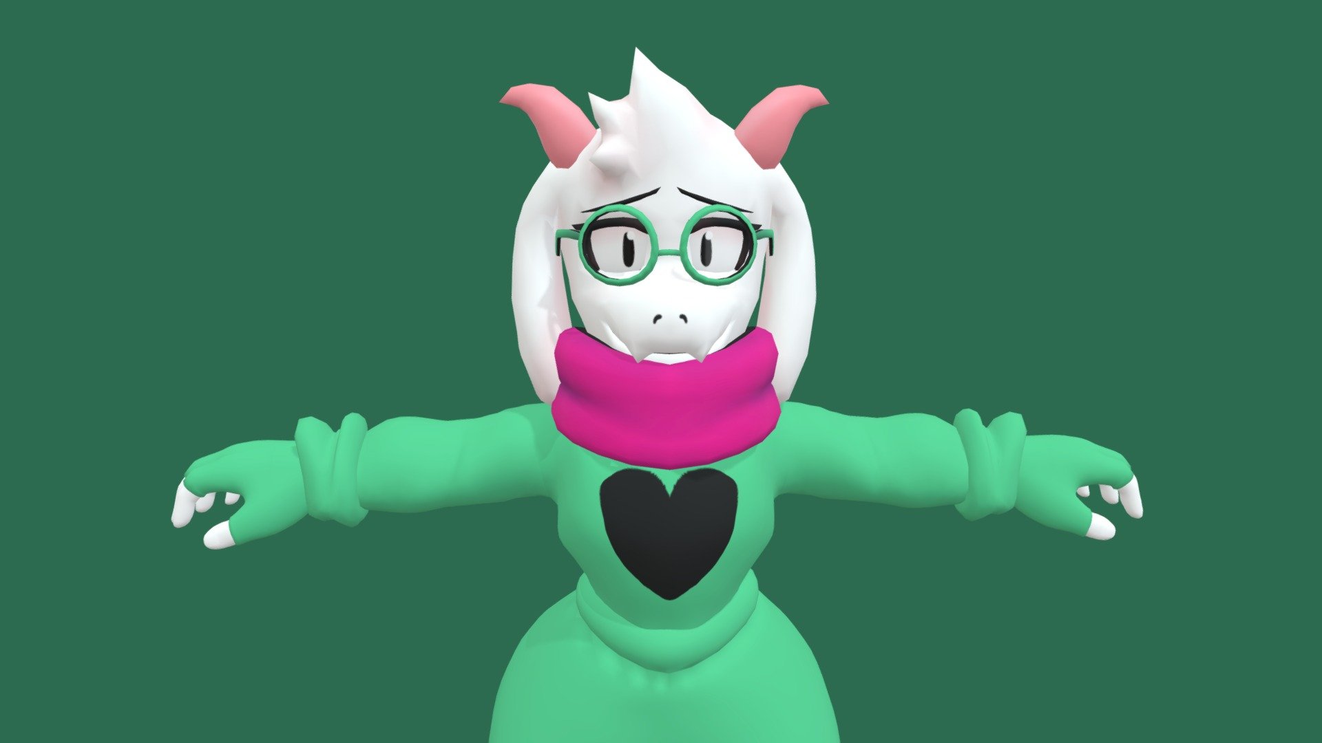 KM Ralsei (Chapter 2) - Download Free 3D model by ꧁༺D4n!༻꧂ (@d4n_806 ...