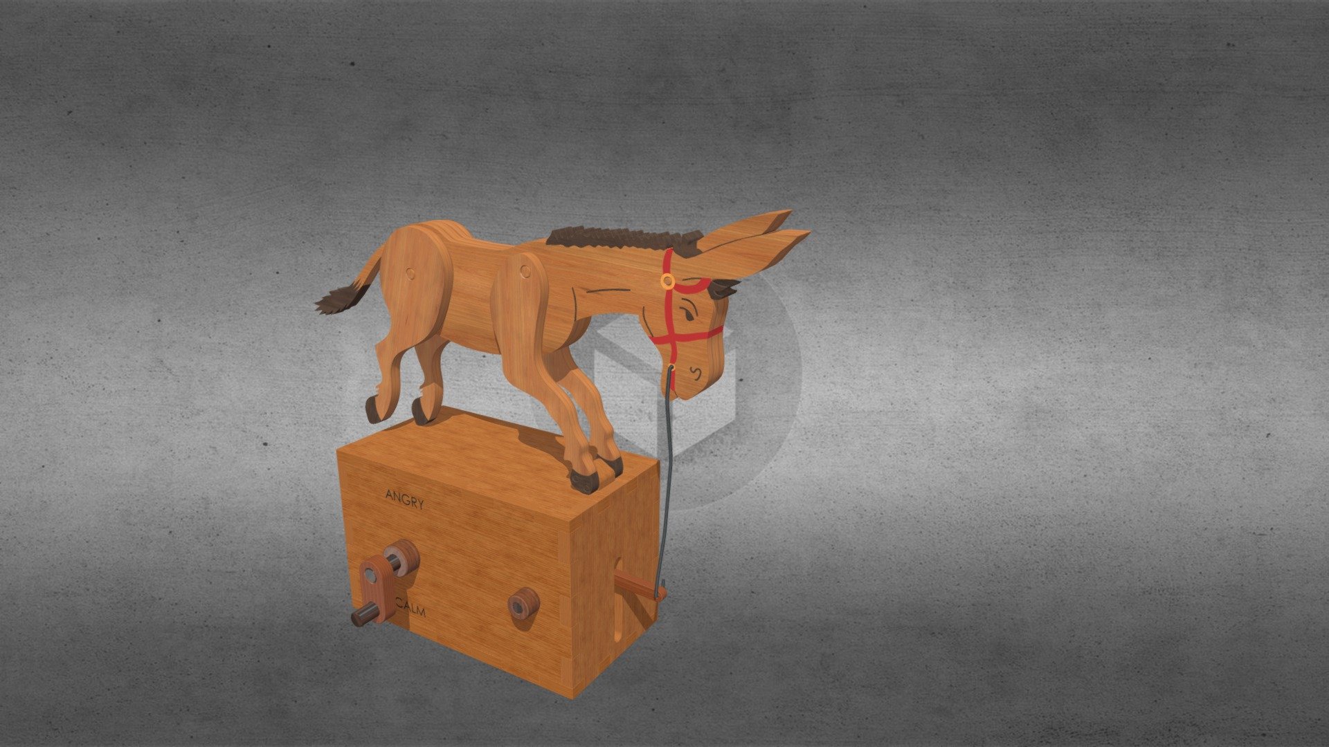 Kicking Donkey Wooden Toy - Download Free 3D model by trinityscsp ...