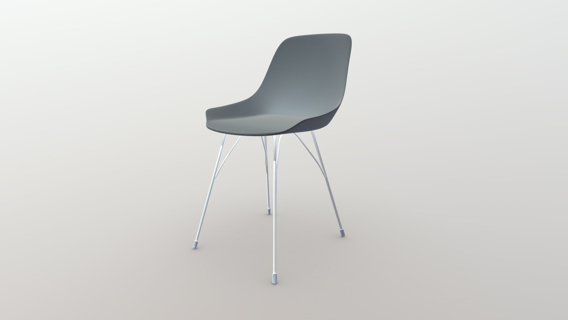 Minimal steel chair - Buy Royalty Free 3D model by interior model ...