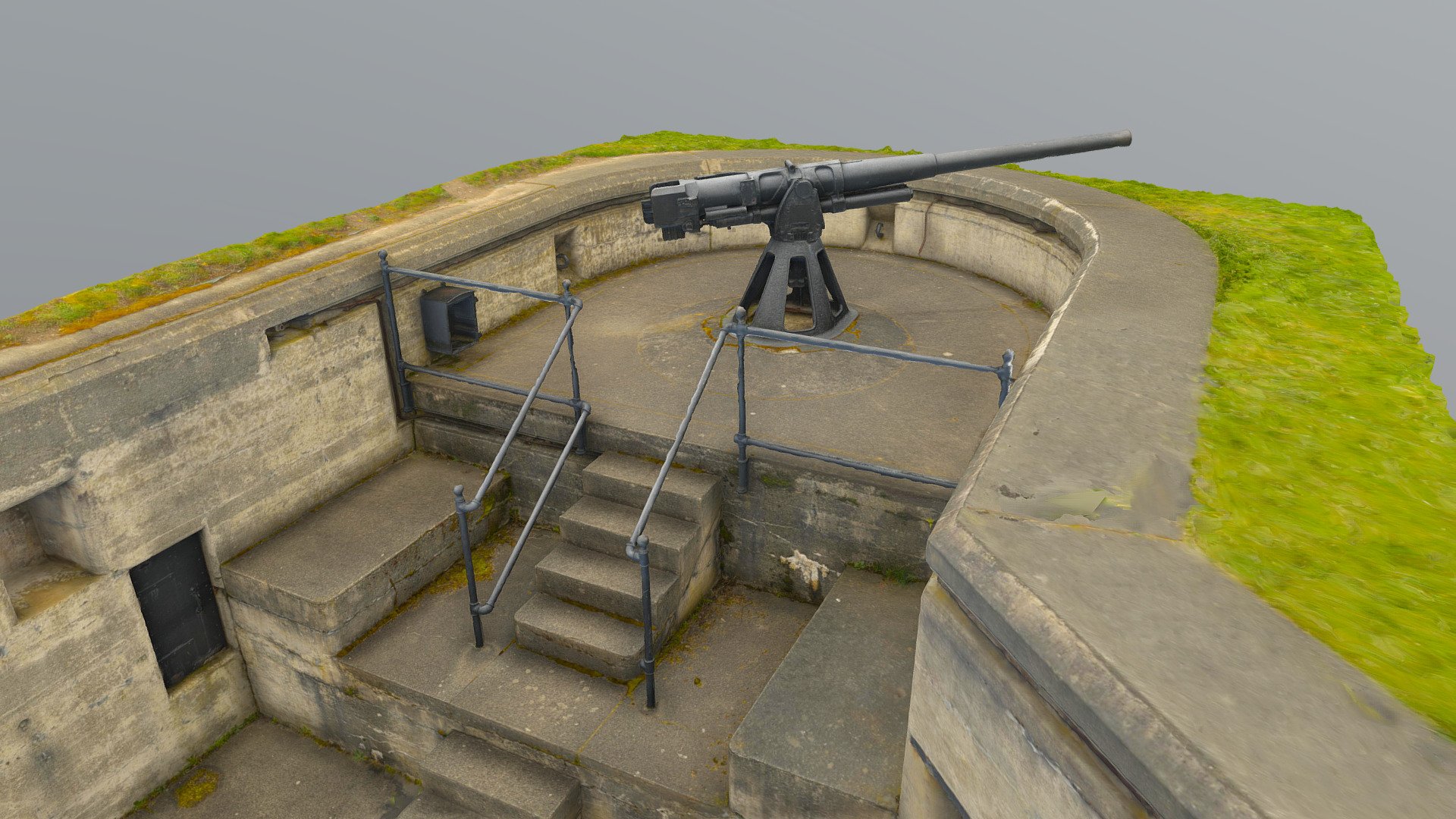 Fort Flager Battery Wansboro Coastal Gun 2 - Download Free 3D model by ...