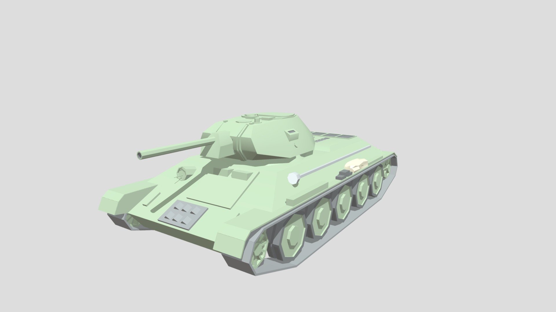 Low-poly T-34 Soviet Tank - Download Free 3D model by vladrompus ...
