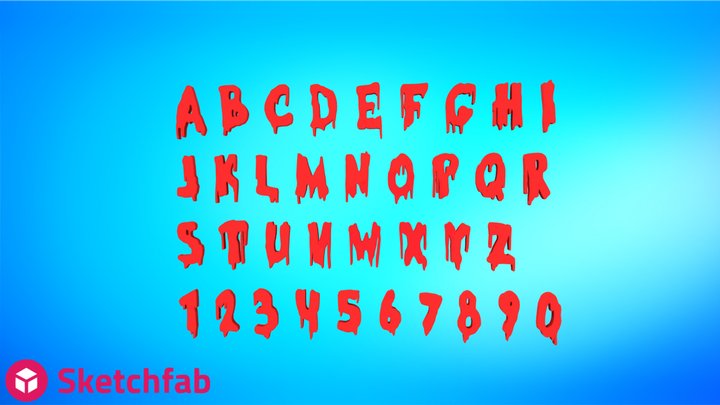 Letters 3D models - Sketchfab