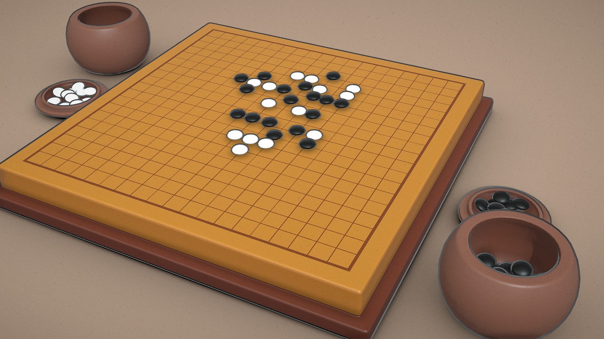 Props Pack - Go Chess - 3D model by PolyOne Studio (@polyone) [ba0fd1b] - Sketchfab