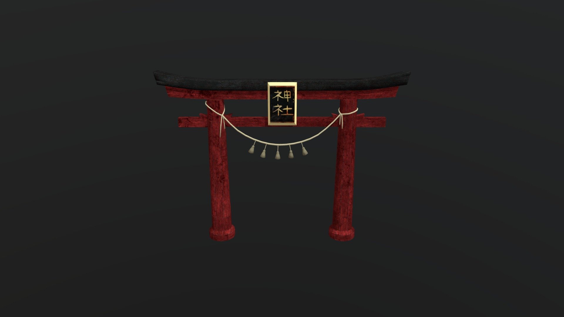 Torii Gate - 3D model by zcohn [ba10ba8] - Sketchfab