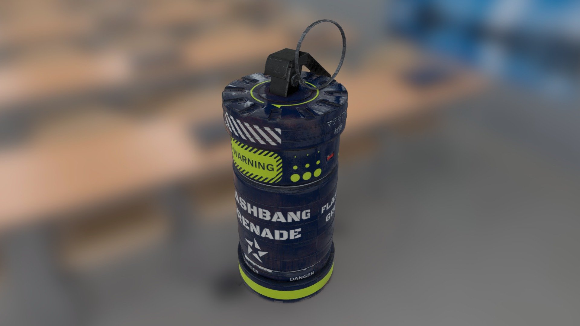 Flashbang grenade - 3D model by hopefuldesign [ba120bc] - Sketchfab