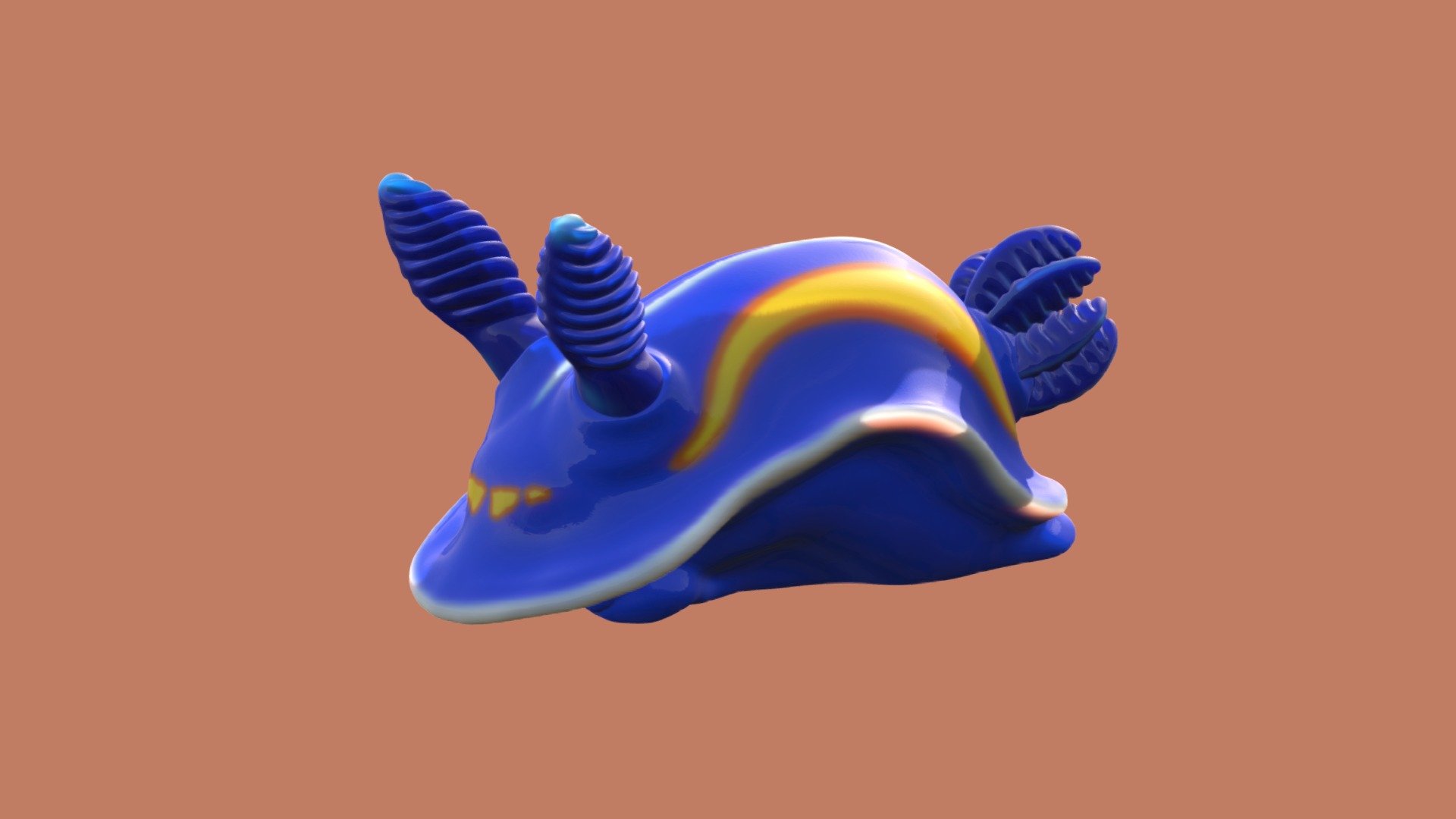 3d print model (Sea slug/Felimare Porterae ) - Buy Royalty Free 3D ...