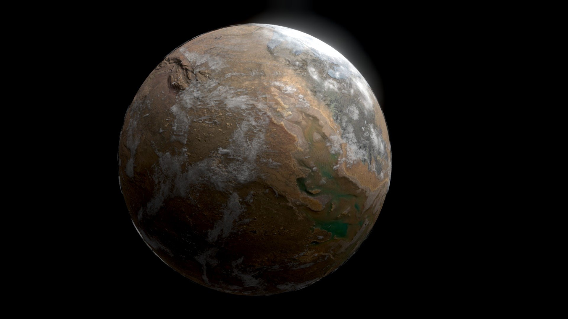 PBR Barren Planet 6 - Buy Royalty Free 3D model by northlogic ...