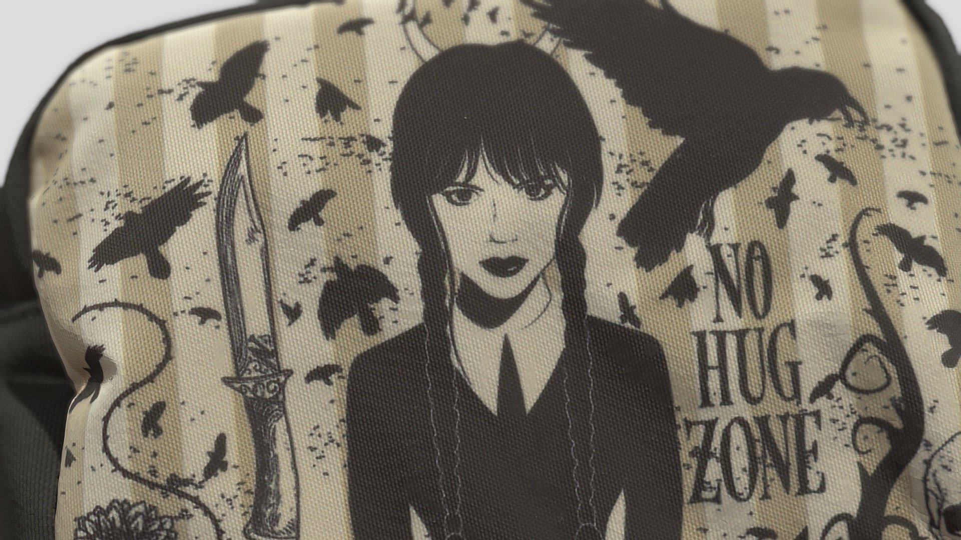 Wednesday Addams No Hug Zone - 3D model by davideesposito [ba14822 ...