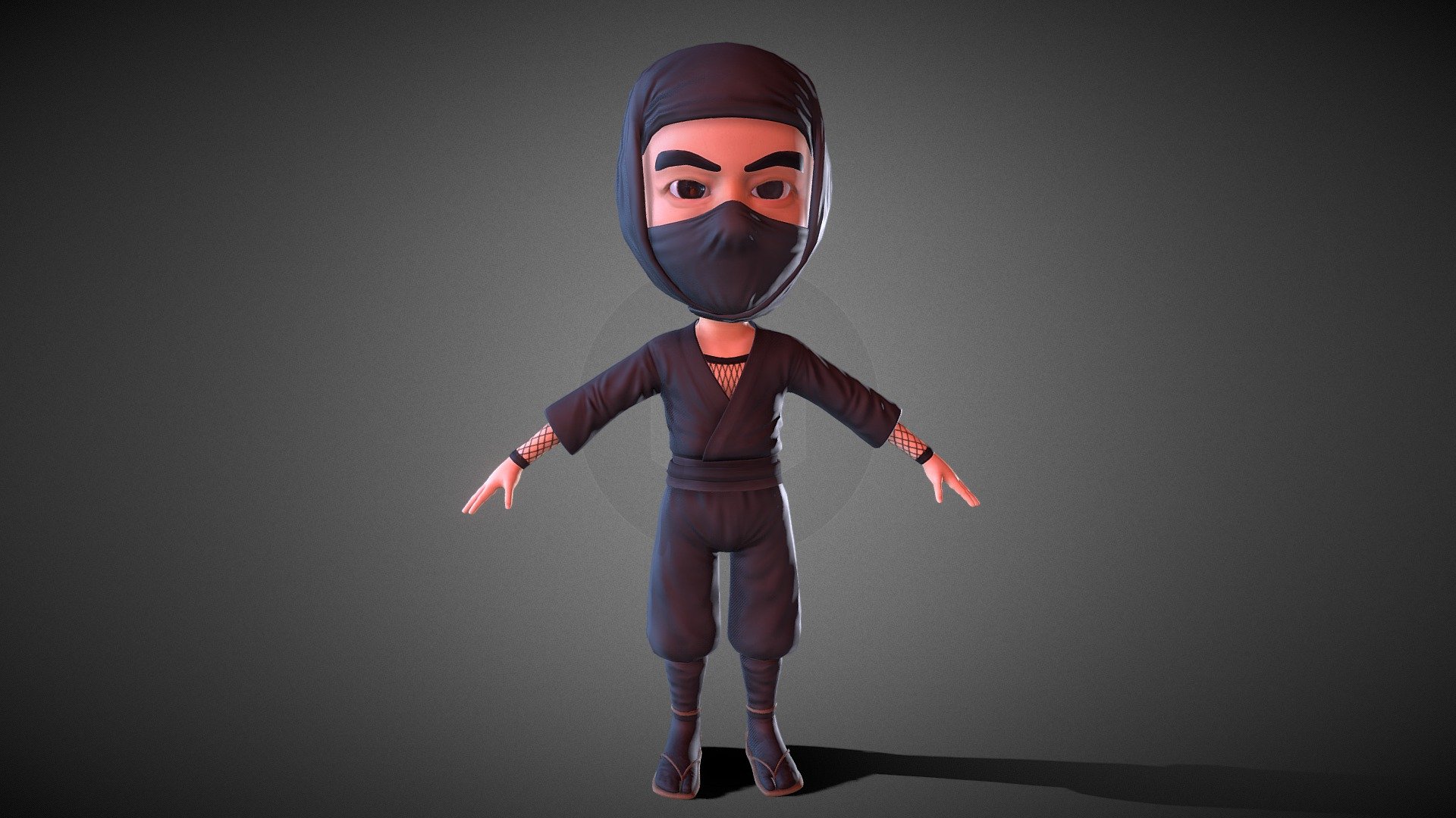 Ninja - Buy Royalty Free 3D model by animod [ba1537b] - Sketchfab Store
