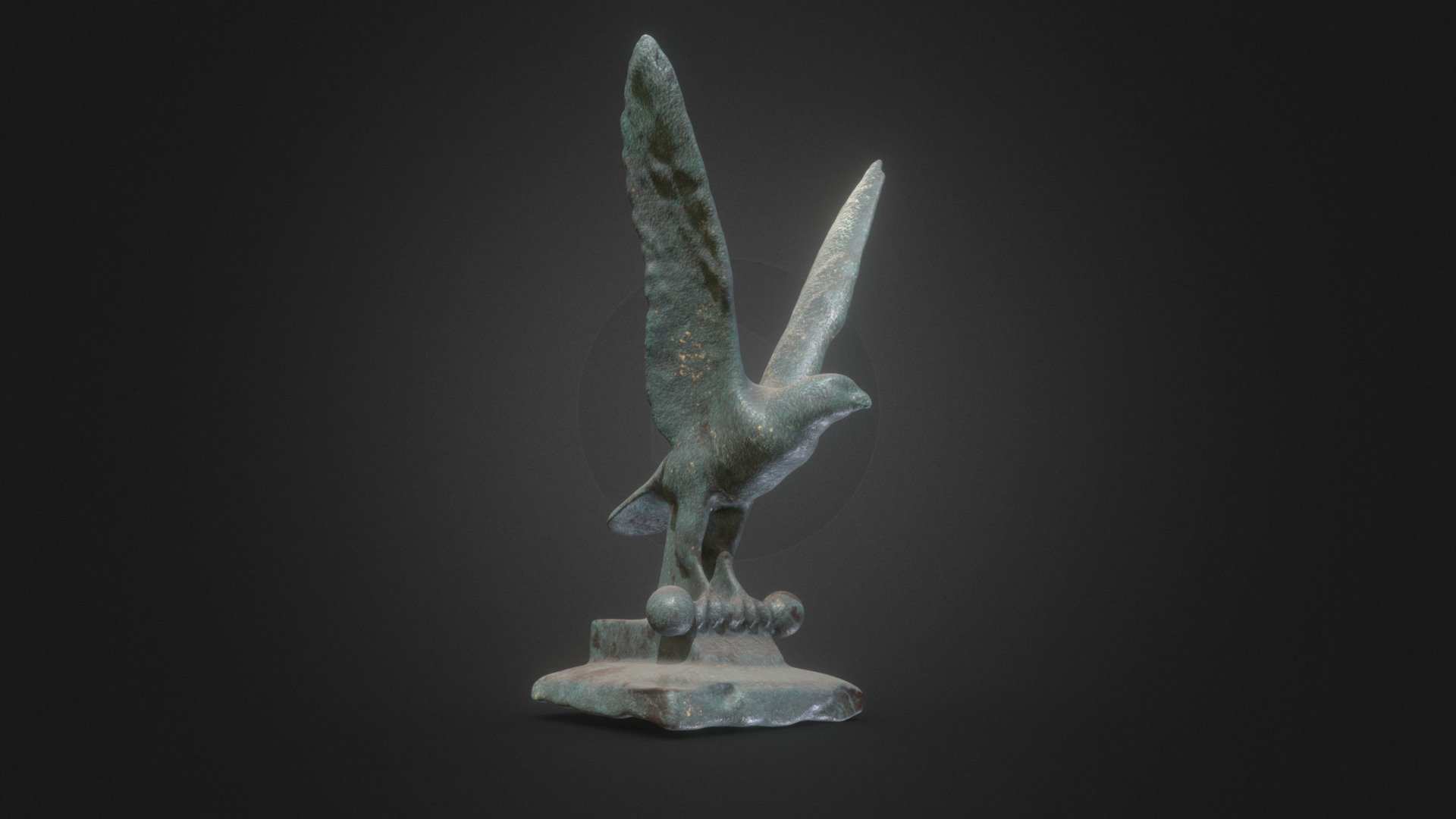 Bronze Hawk Statue - Download Free 3D model by alitural [ba16aa5 ...