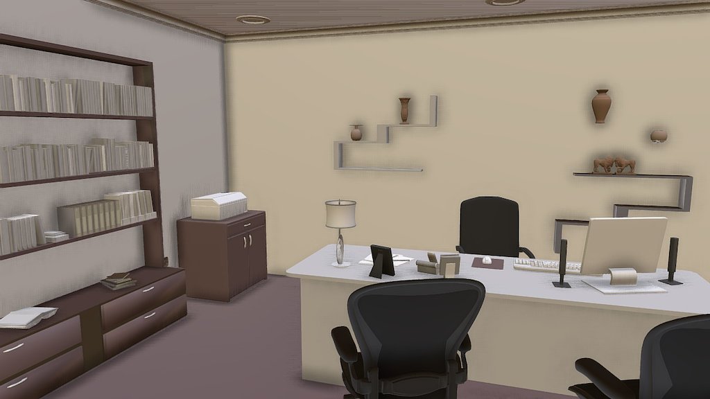 office space - 3D model by Michail Georgiev (@mgeorgiev) [ba17b79 ...