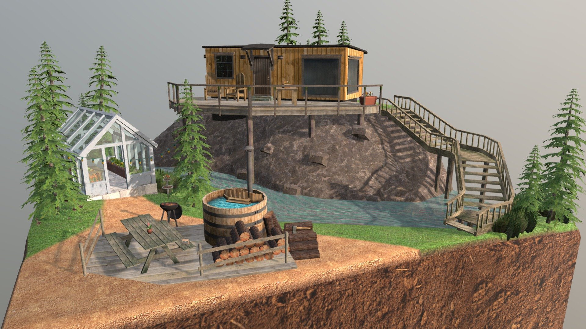 DAE Diorama - Eco House - 3D model by Emma-Rose_Schelfhout (@Emma-Rose ...