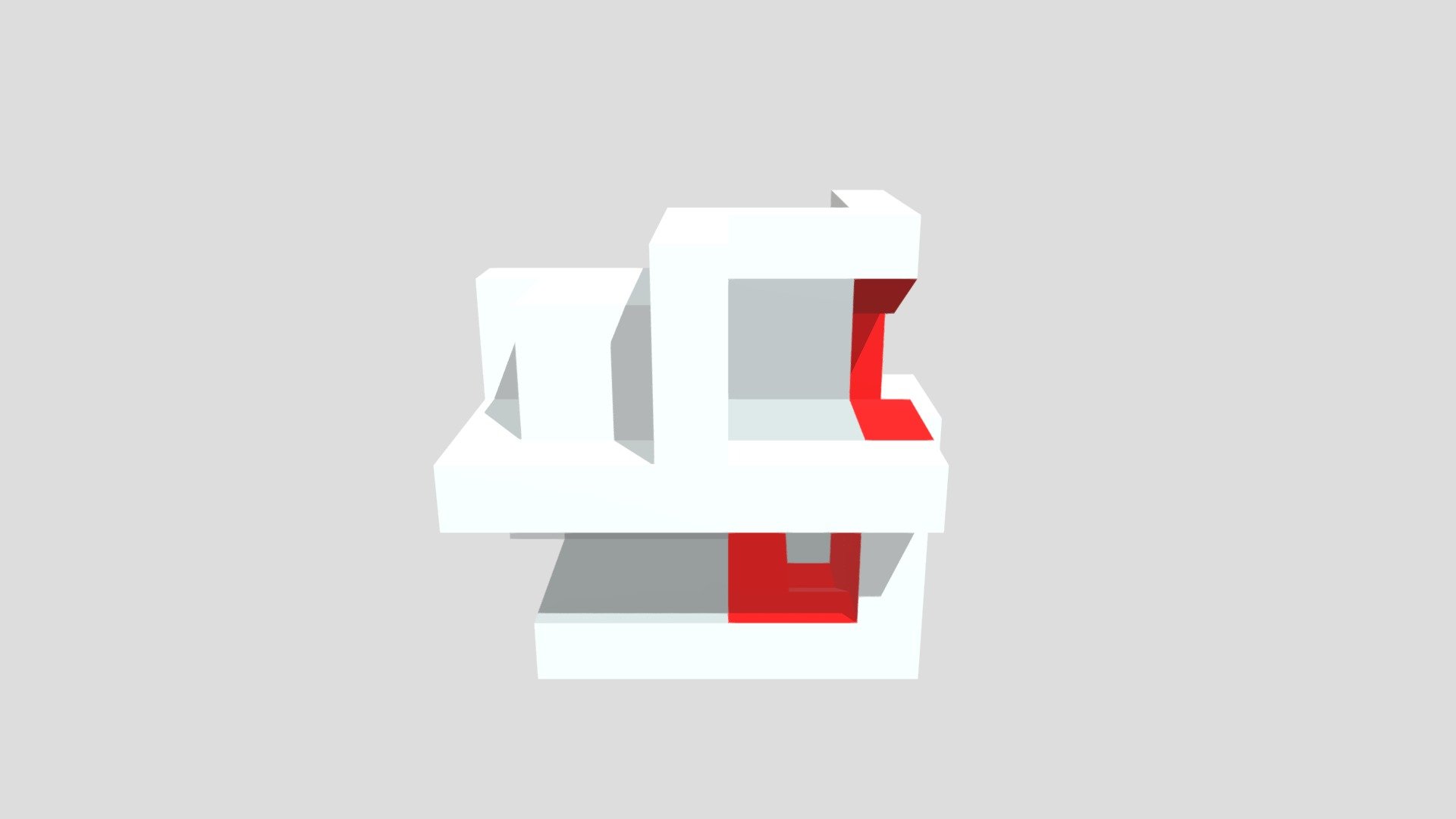 cube 1_5 with red path - 3D model by UncleDraghma [ba18f9f] - Sketchfab
