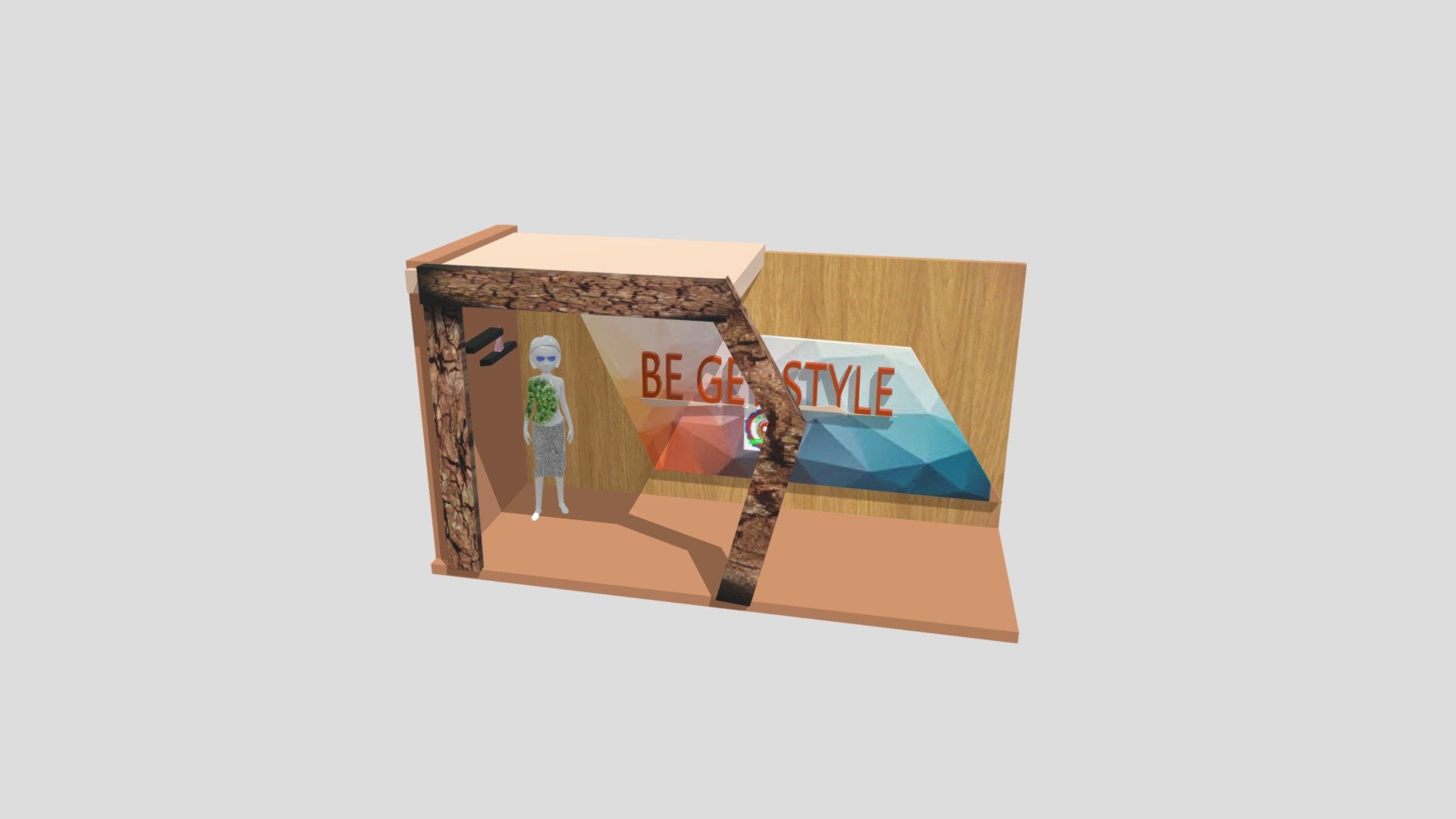 booth design - Download Free 3D model by zulfasalina [ba1951f] - Sketchfab