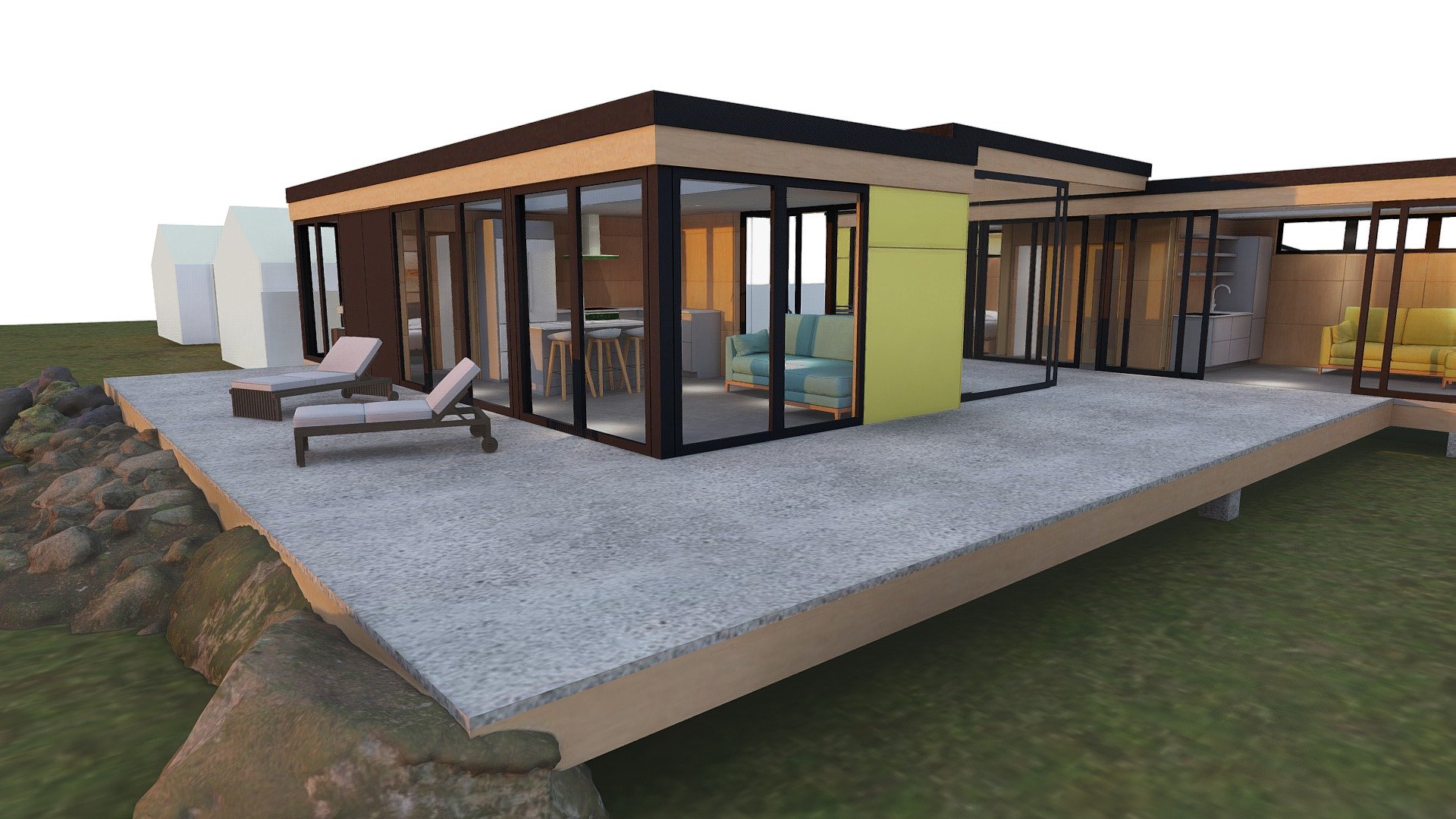 Salish Sea 1 Waterfront Property - 3D model by CoastalModernDwellings ...