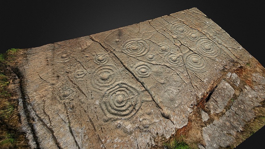 Prehistoric Rock Art, Cairnbann, Scotland - Download Free 3D model by ...
