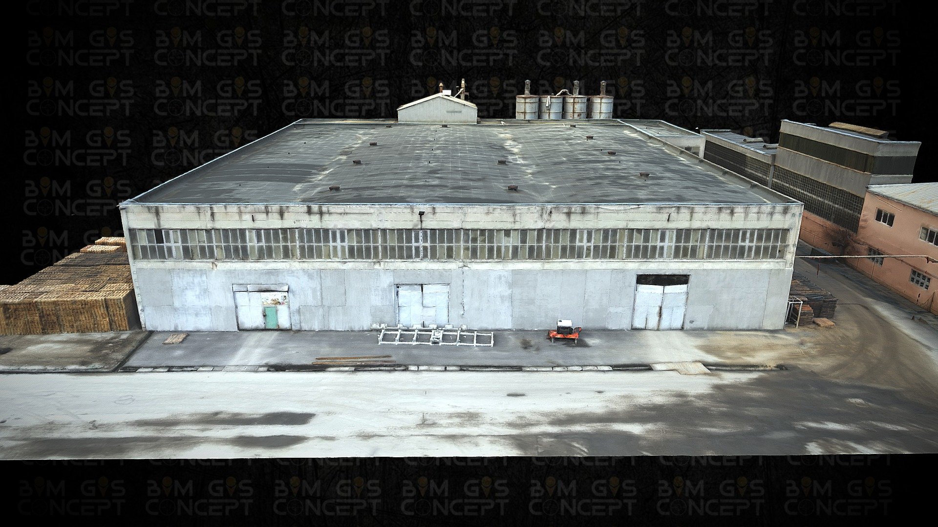Industrial building - 3D model by BIM GIS Concept (@bimgisconcept ...