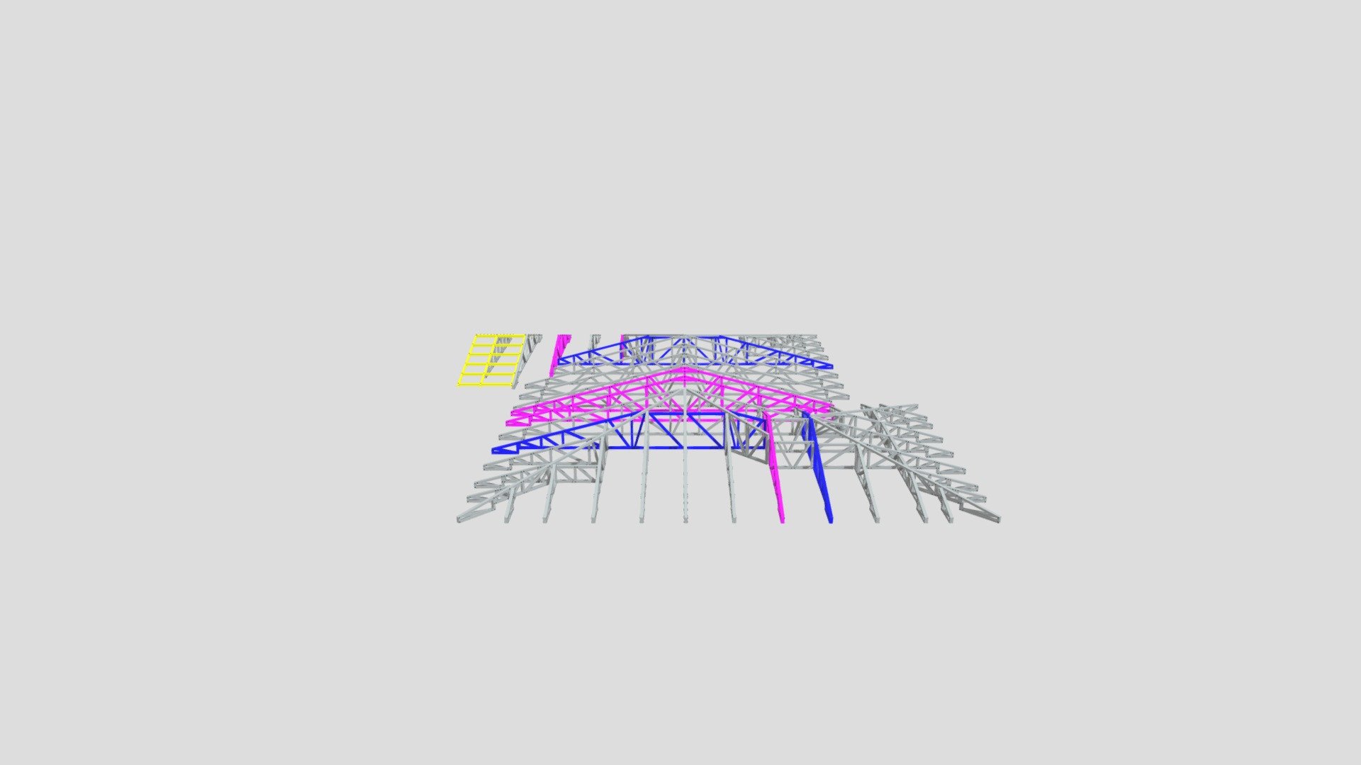 Roof Truss-19 Mclean Ave - 3D model by Steel Frame Solutions Limited ...