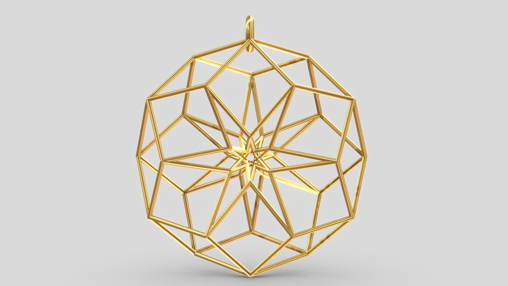 50 mm x1 mm 6d cube outer shell - pendant - 3D model by ...