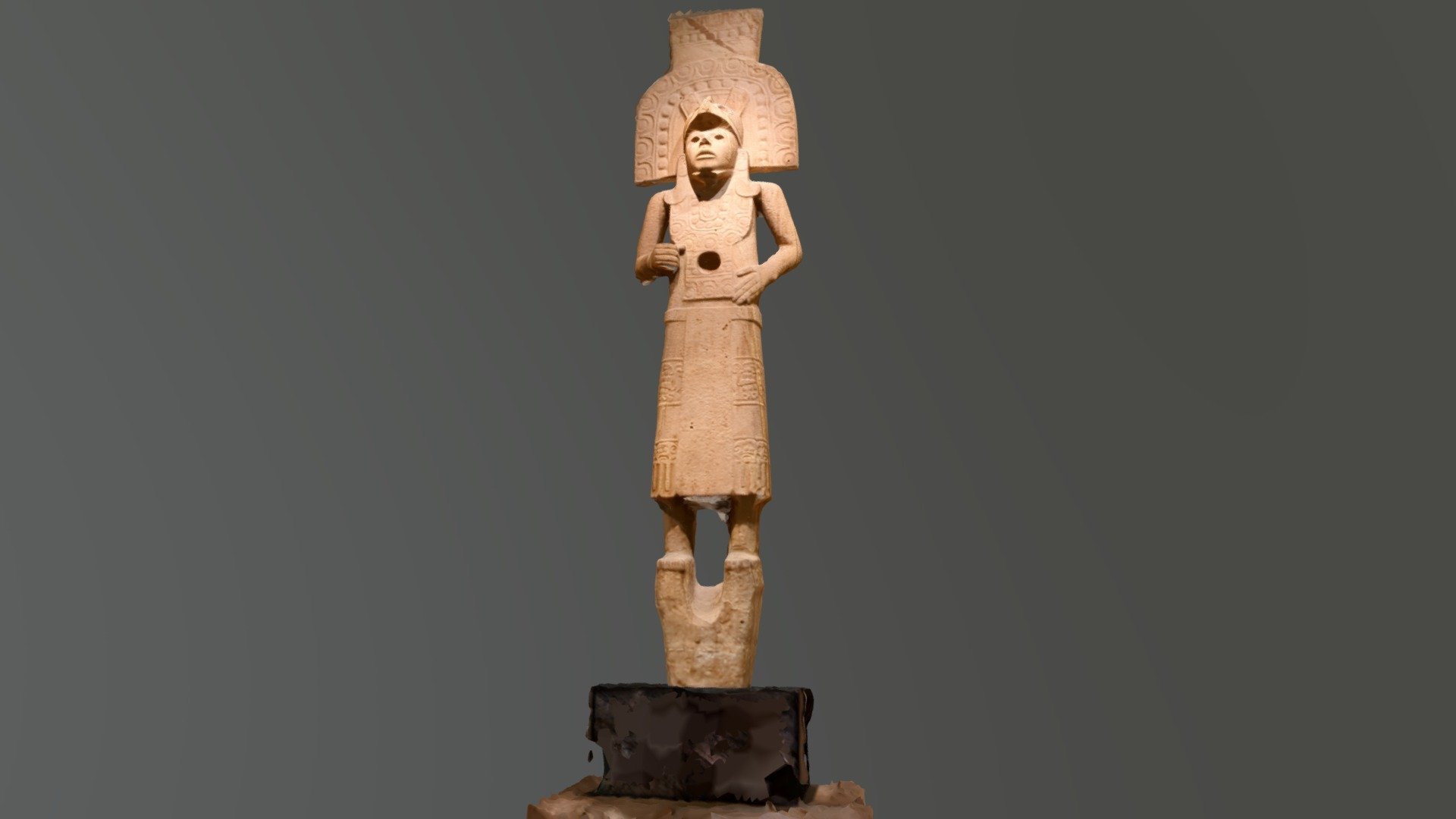 Huastec statue at the Louvre - Download Free 3D model by mpburton ...