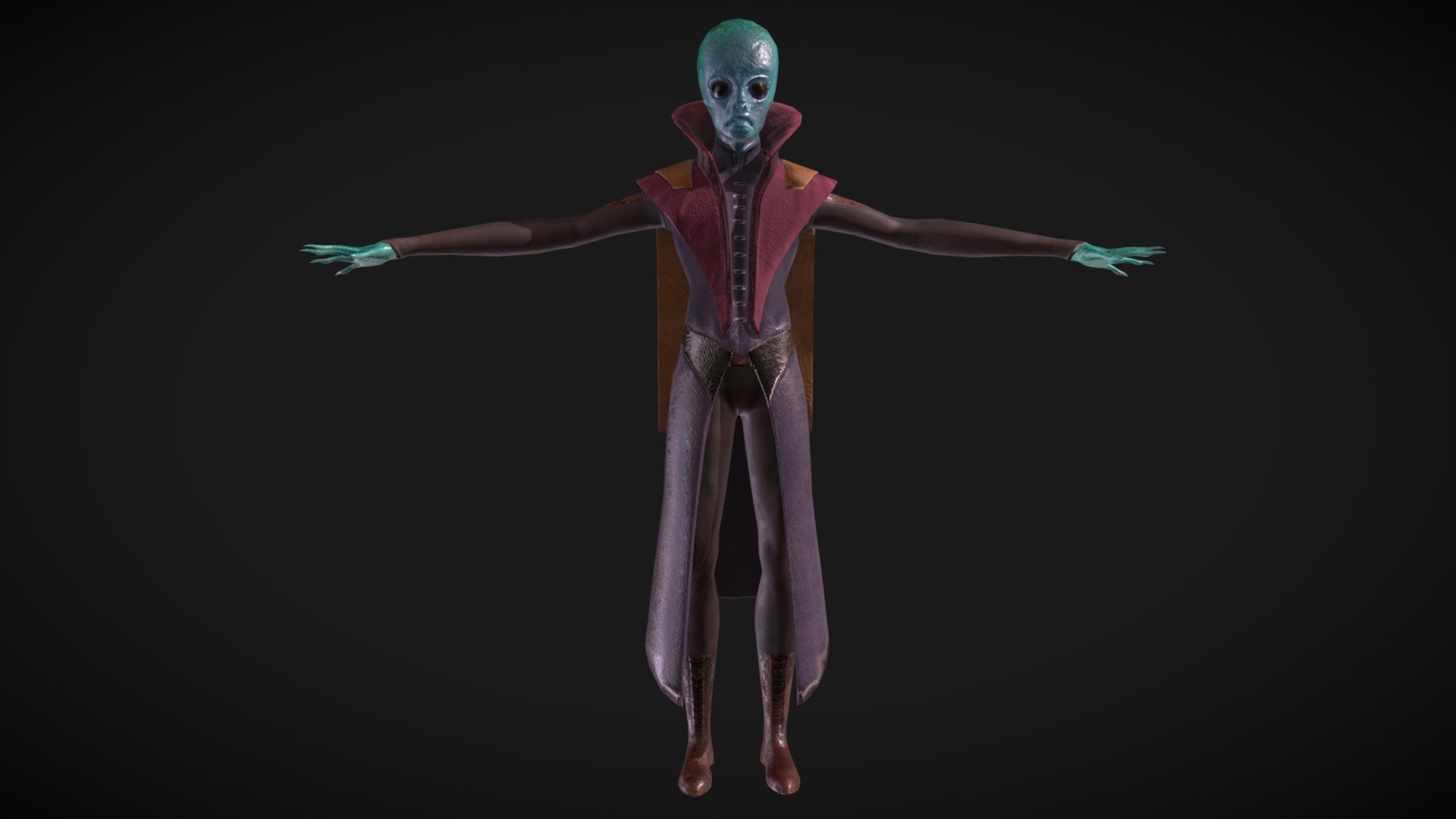 Alien Low Poly - 3D model by Pilar Jarque (@chasingtibbers) [ba1f953 ...