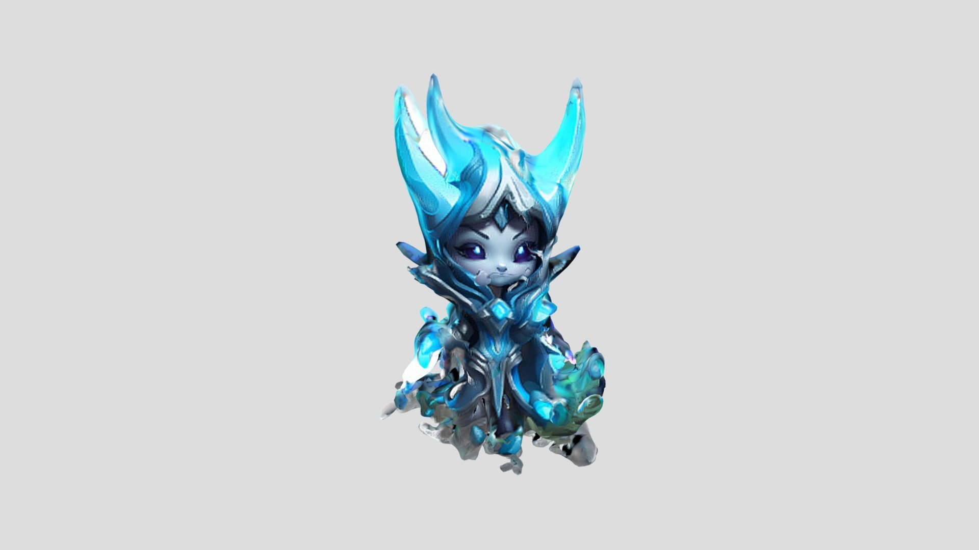 Blue and Silver Ice Princess A blue and silve - Download Free 3D model ...
