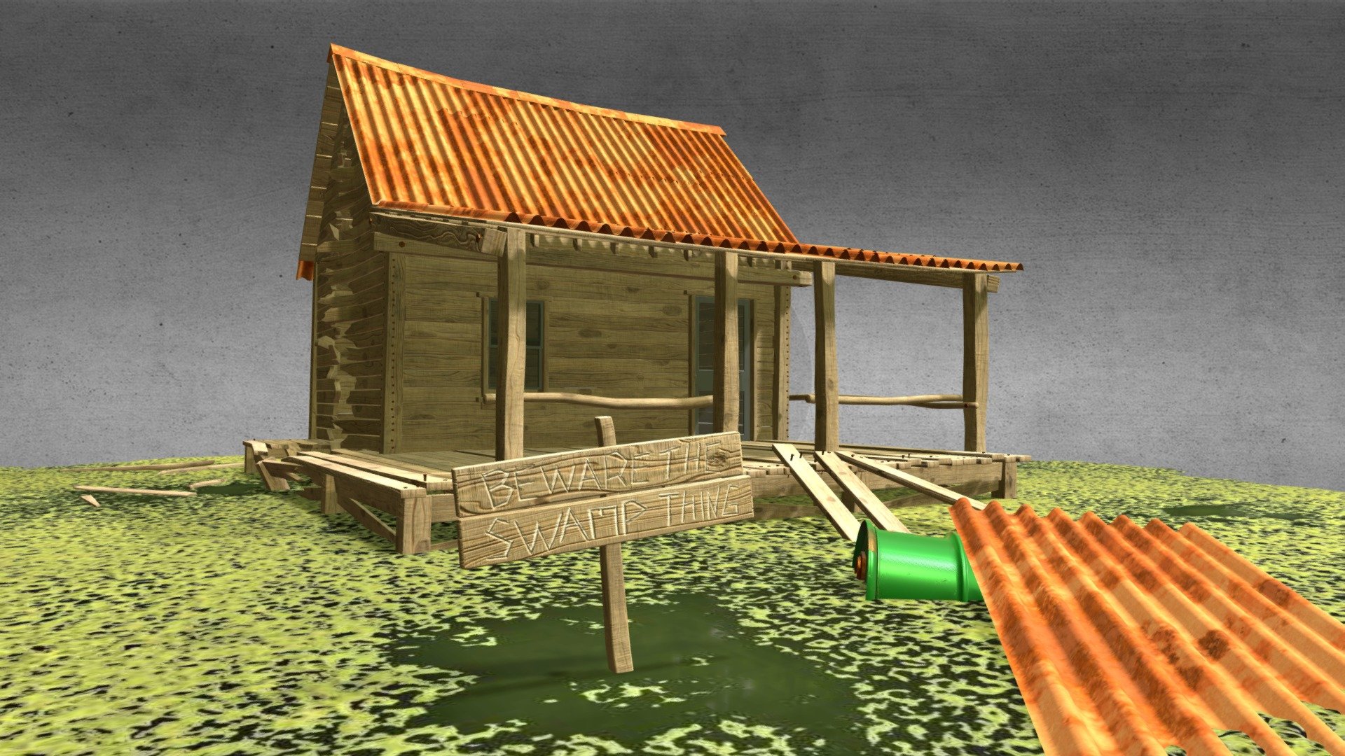 Swamp House - 3D model by Extruded Design (@extrudeddesign.com ...