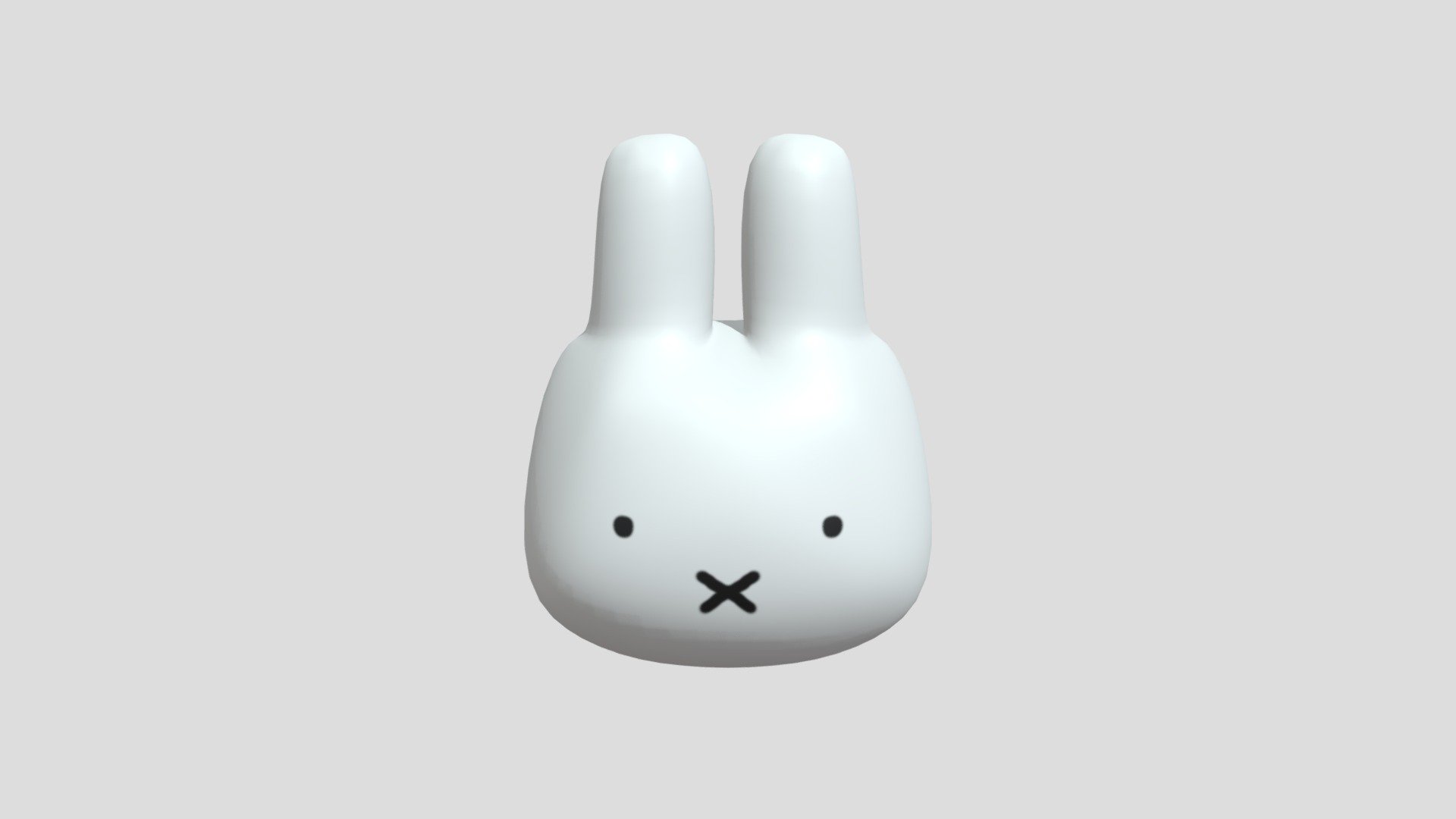 Miffy Head - Download Free 3D model by Luna (@abluna) [ba26a98] - Sketchfab