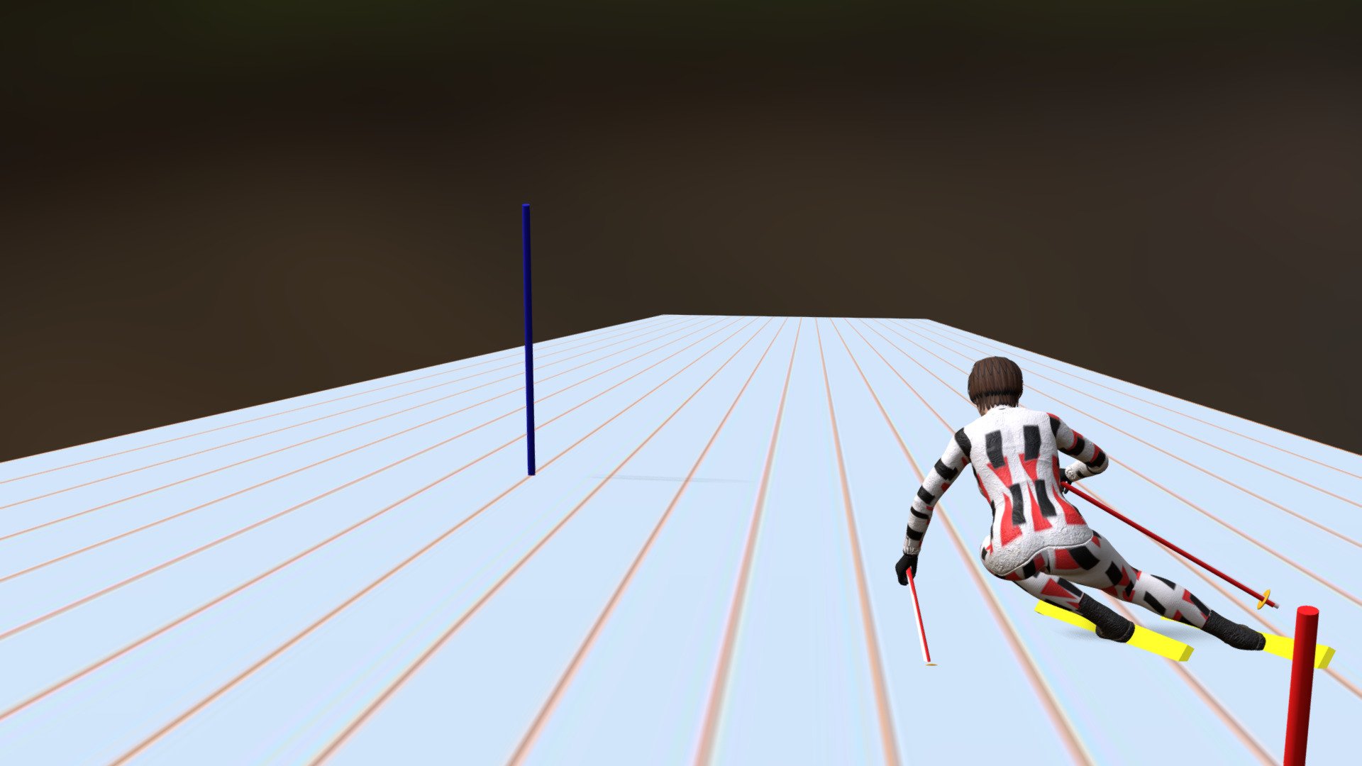 Ski Gate Training - 3D model by nishidaken2 [ba276a9] - Sketchfab