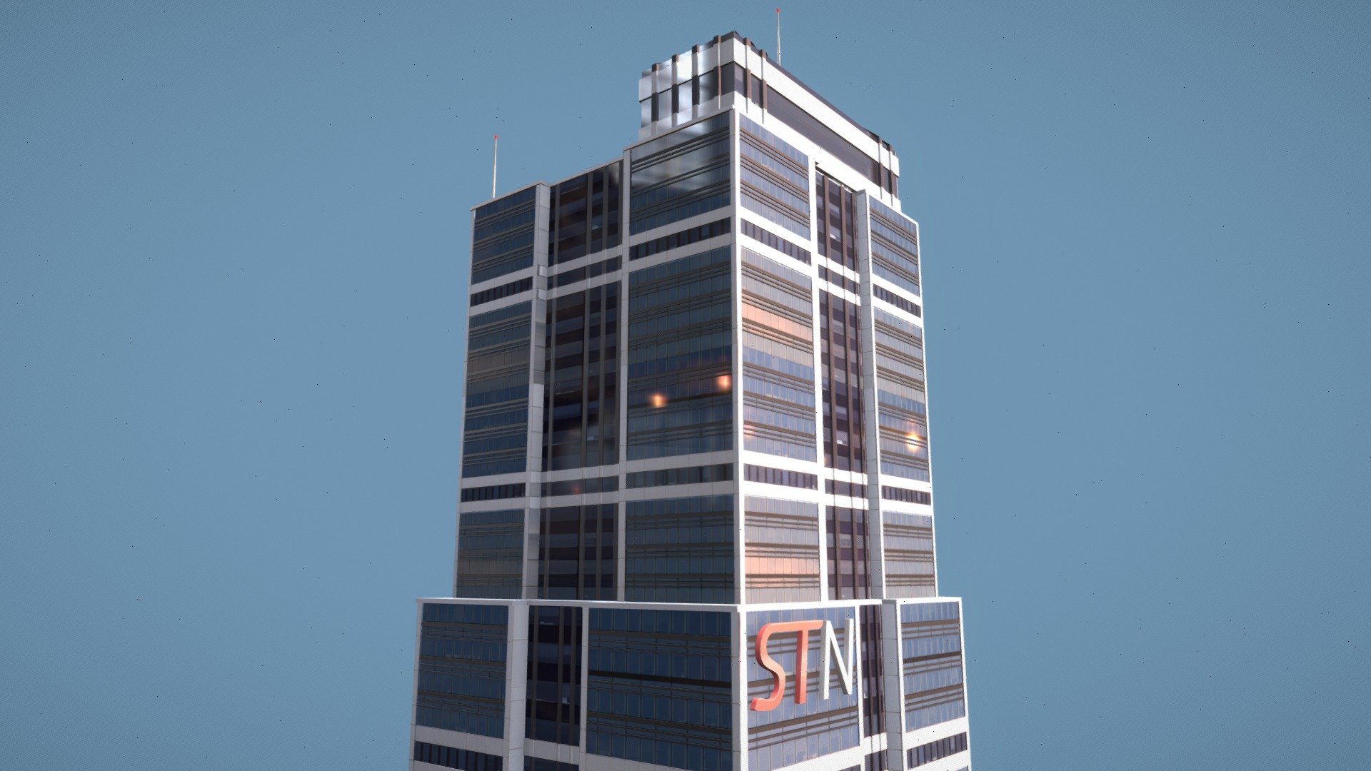 Stylized Highrise City Building TV Station - Download Free 3D model by ...