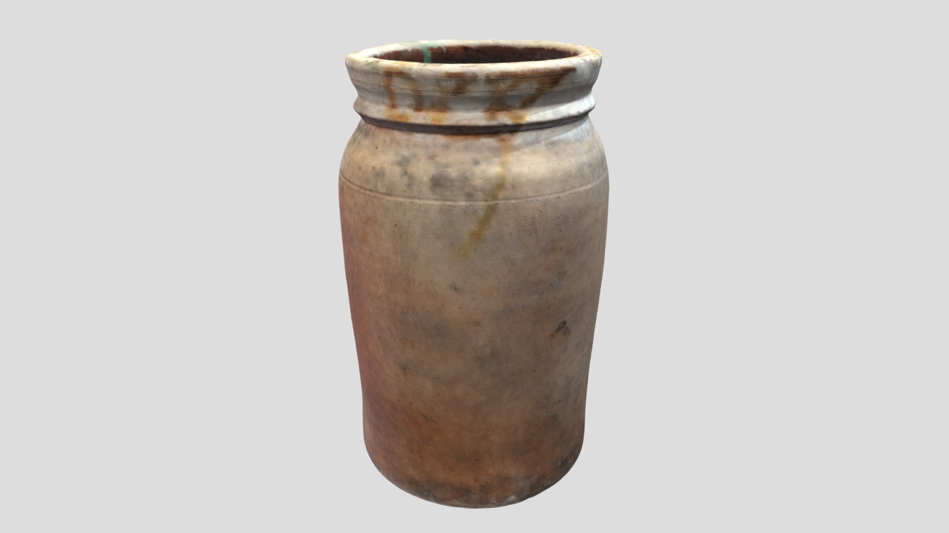 American Stoneware: Crock - 3D model by UTSA-DigAnth [ba30f4a] - Sketchfab