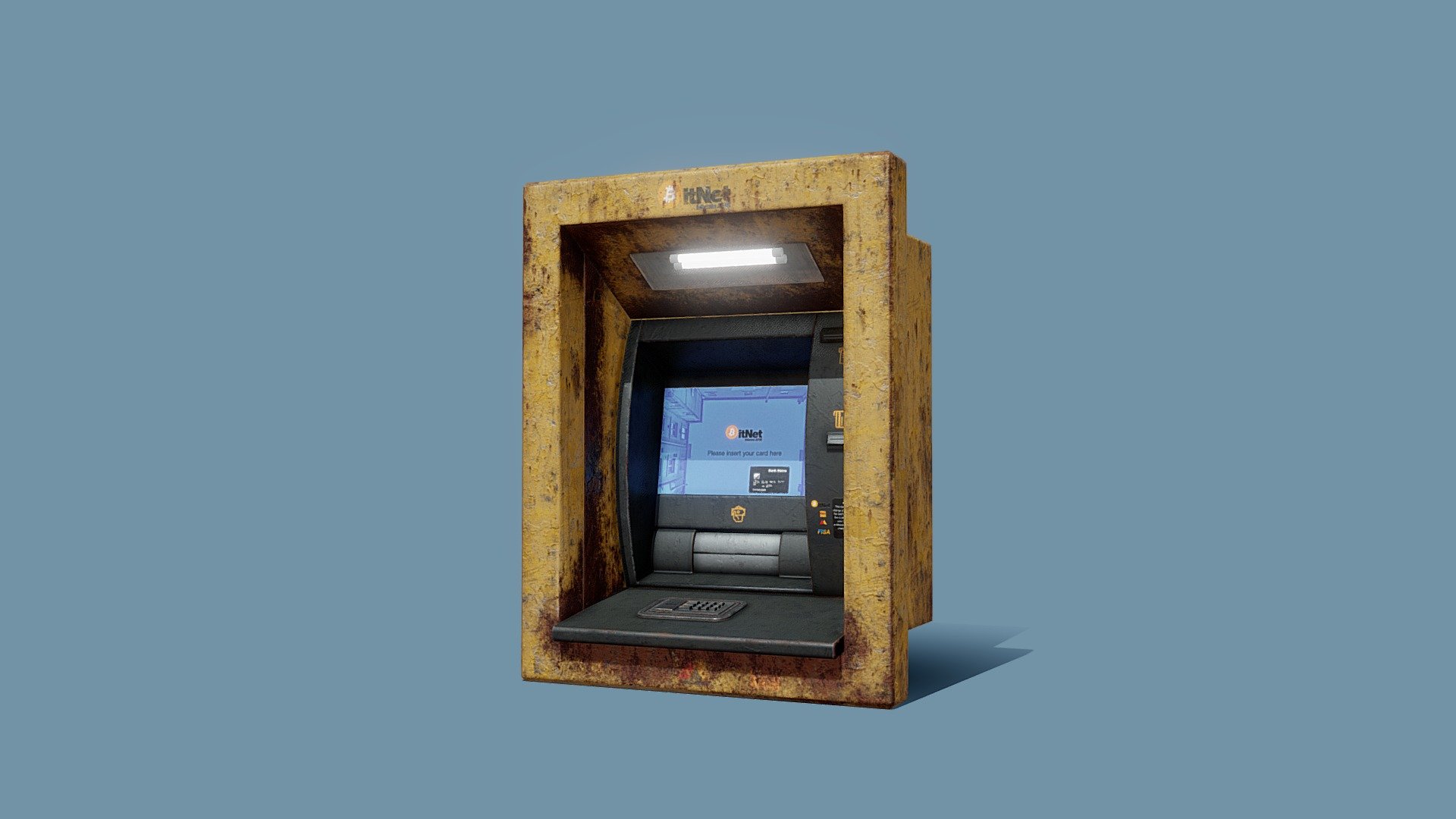 Wall Mounted ATM Badly Damaged Version - 3D model by vertexmonster ...