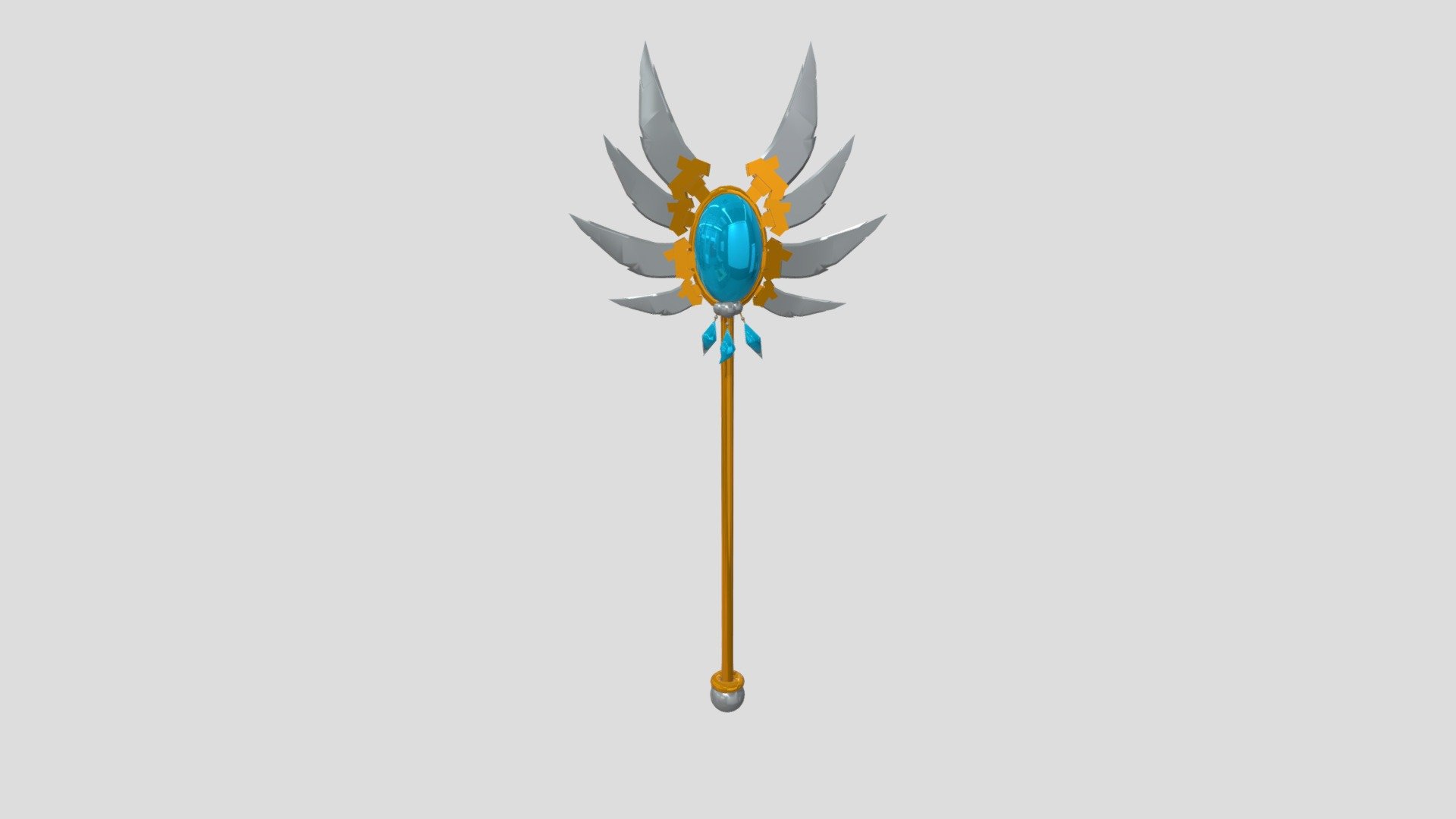 Staff - 3D model by Vasabi [ba3168d] - Sketchfab