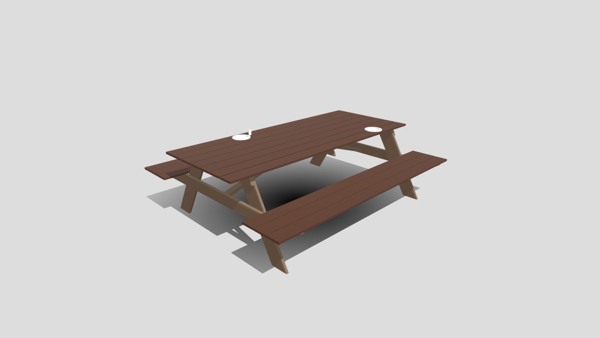 Picnic table - lowpoly - Download Free 3D model by Joao_Cunha [ba36369 ...