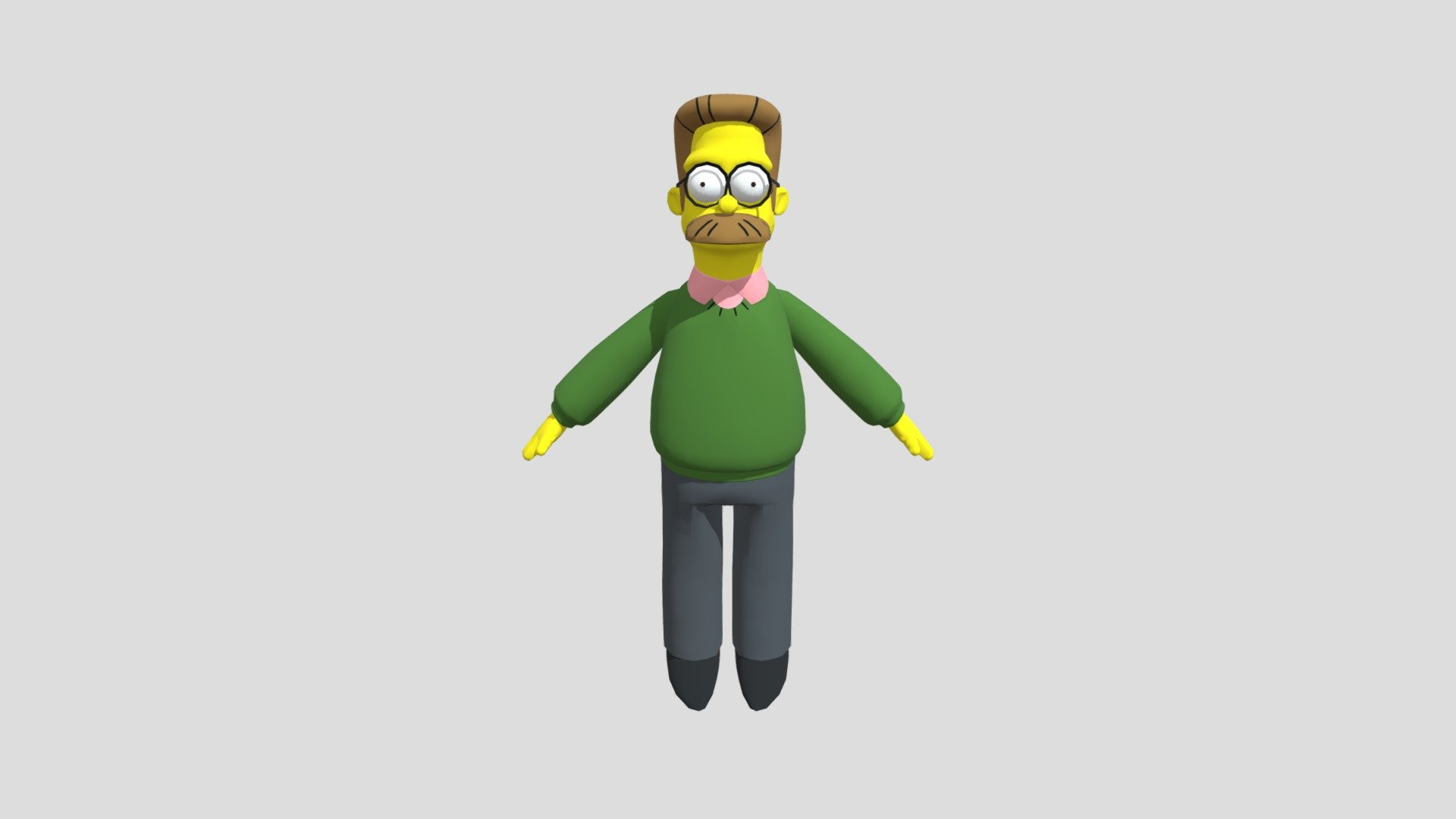 PlayStation 3 - The Simpsons Game - Ned Flanders - Download Free 3D ...