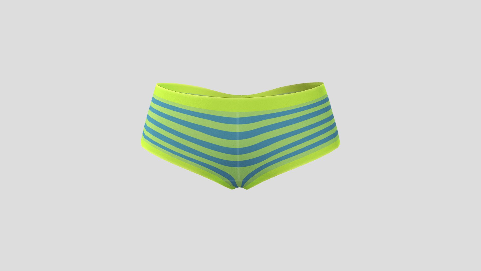 Striped Female Booty Shorts Buy Royalty Free 3d Model By 3dia Ba3869f Sketchfab Store