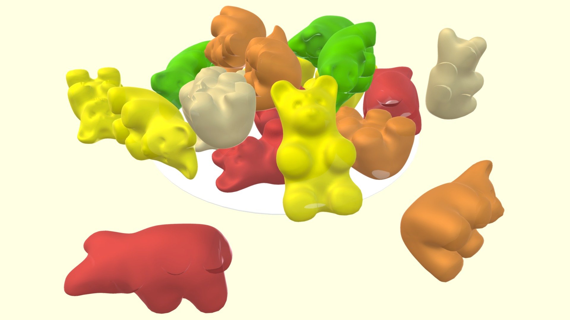 Gummy Bear 001 - Buy Royalty Free 3D model by Yuprita Ragiliastri ...