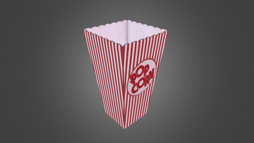 Popcorn box - Download Free 3D model by adLucem (@lois.aubree) [ba3aa6f ...