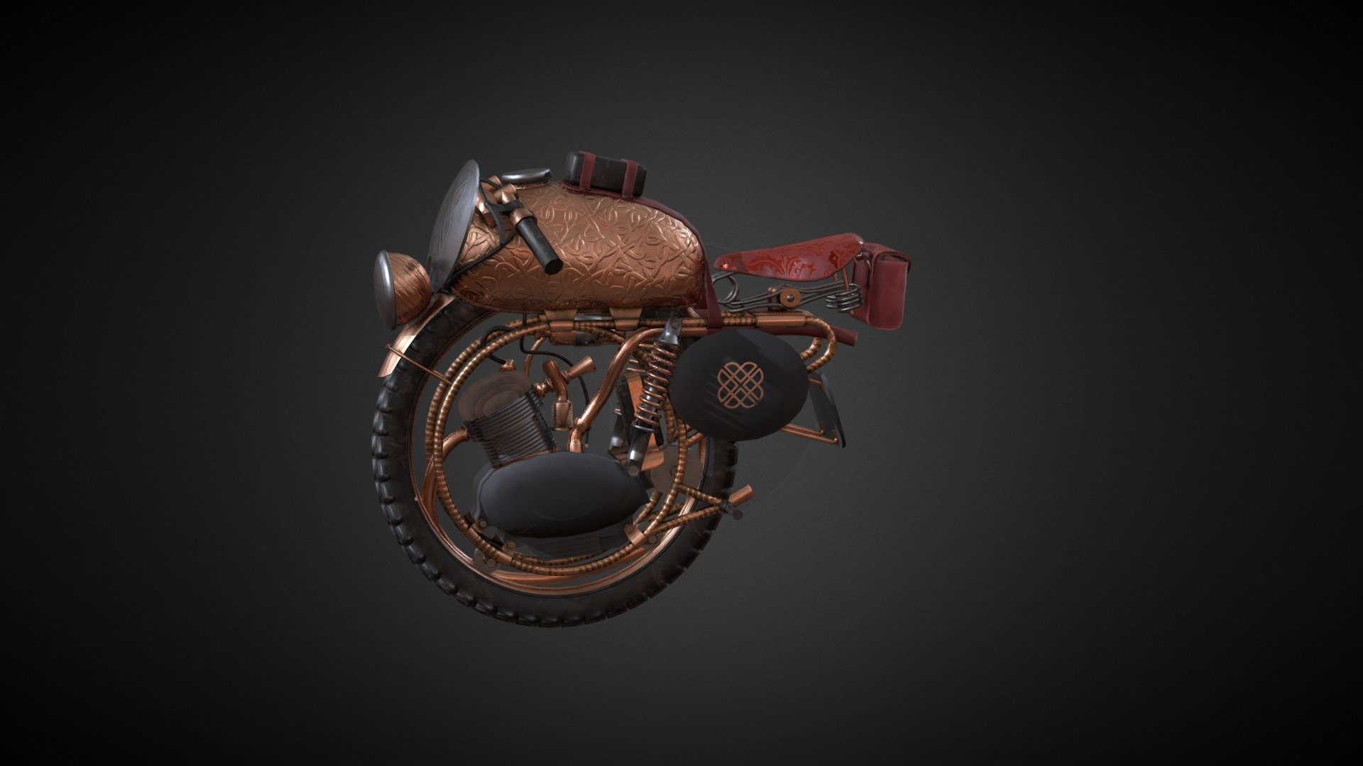 Steam Punk Bike #MonoBikeChallenge - 3D model by n.bhasin [ba3b958 ...